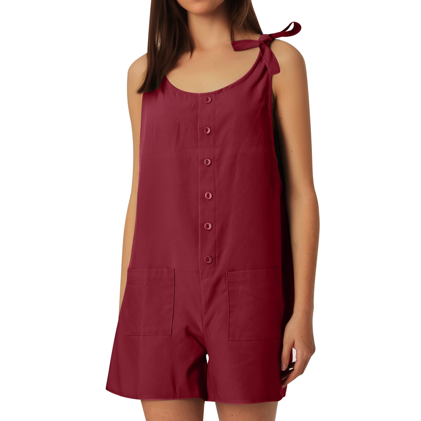 Girls Jumpsuits Overalls Cute Summer Clothes with Pockets Adjustable ...