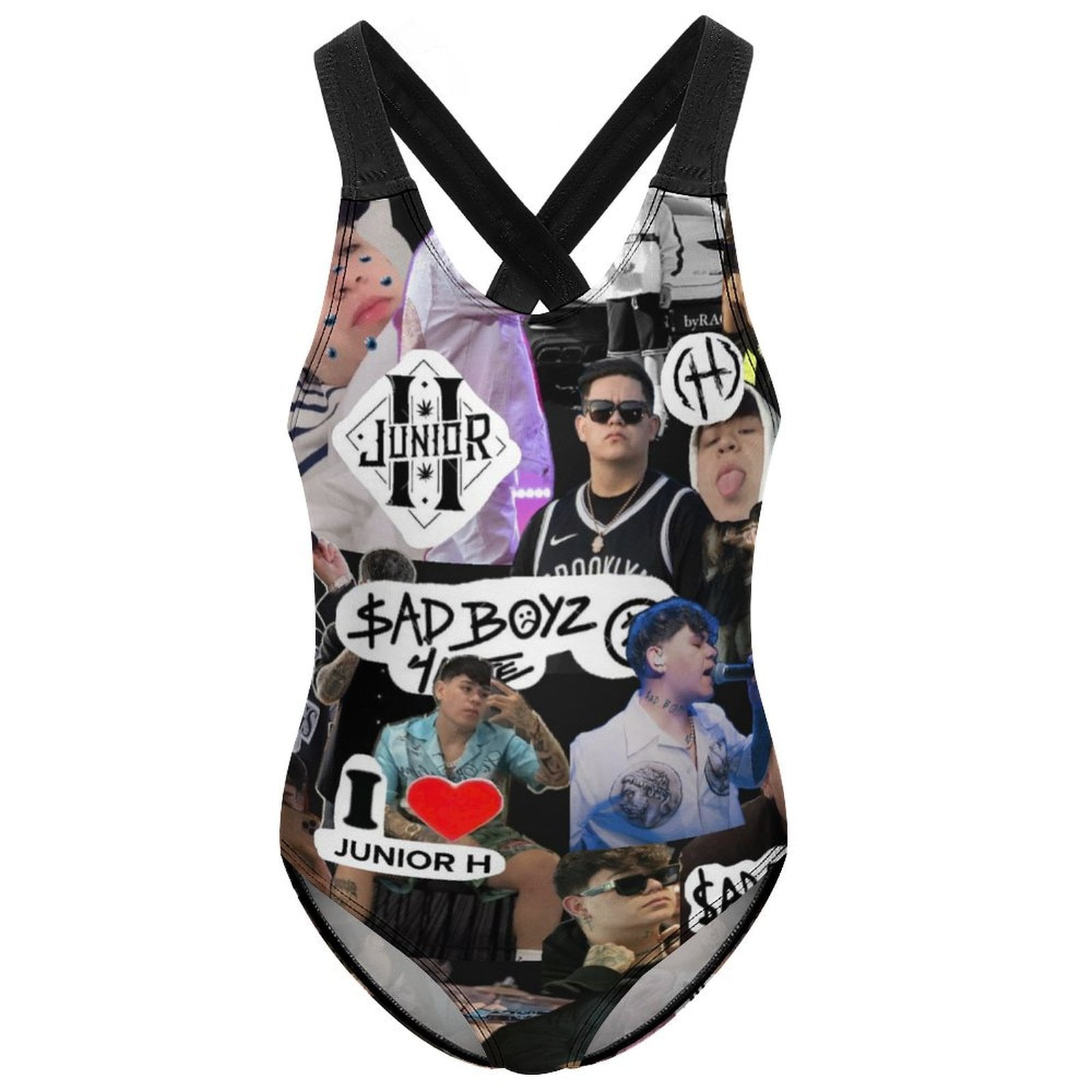 Girls Junior H One Piece Swimsuits Cross Back Bathing Suits Beach ...