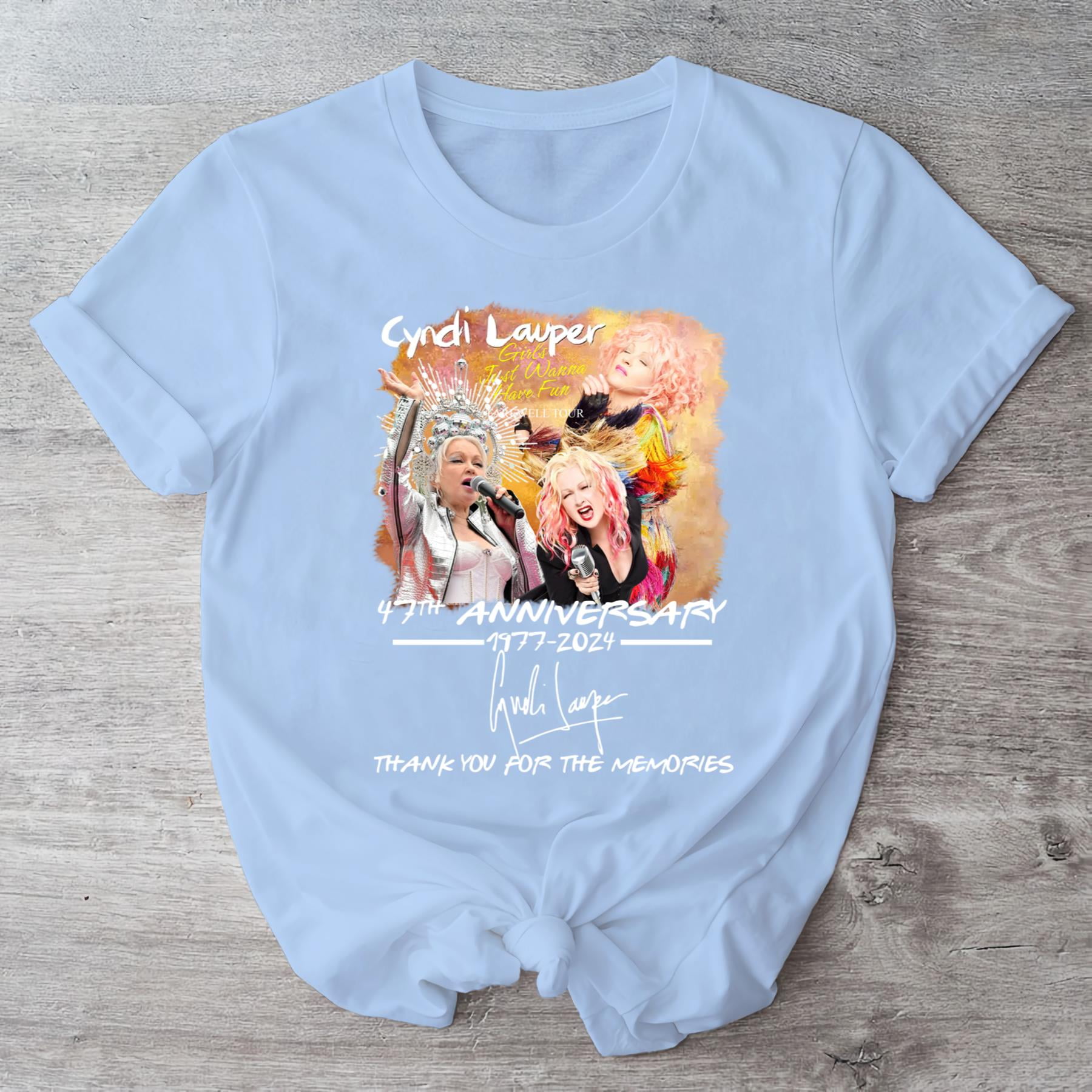 Girls Just Wanna Have Fun Era Tribute Shirt, 80s Pop Icon Graphic Tee ...