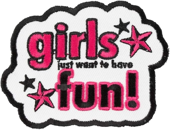 Girls Just Wanna Have Fun Patch, Ladies Patches - Walmart.com