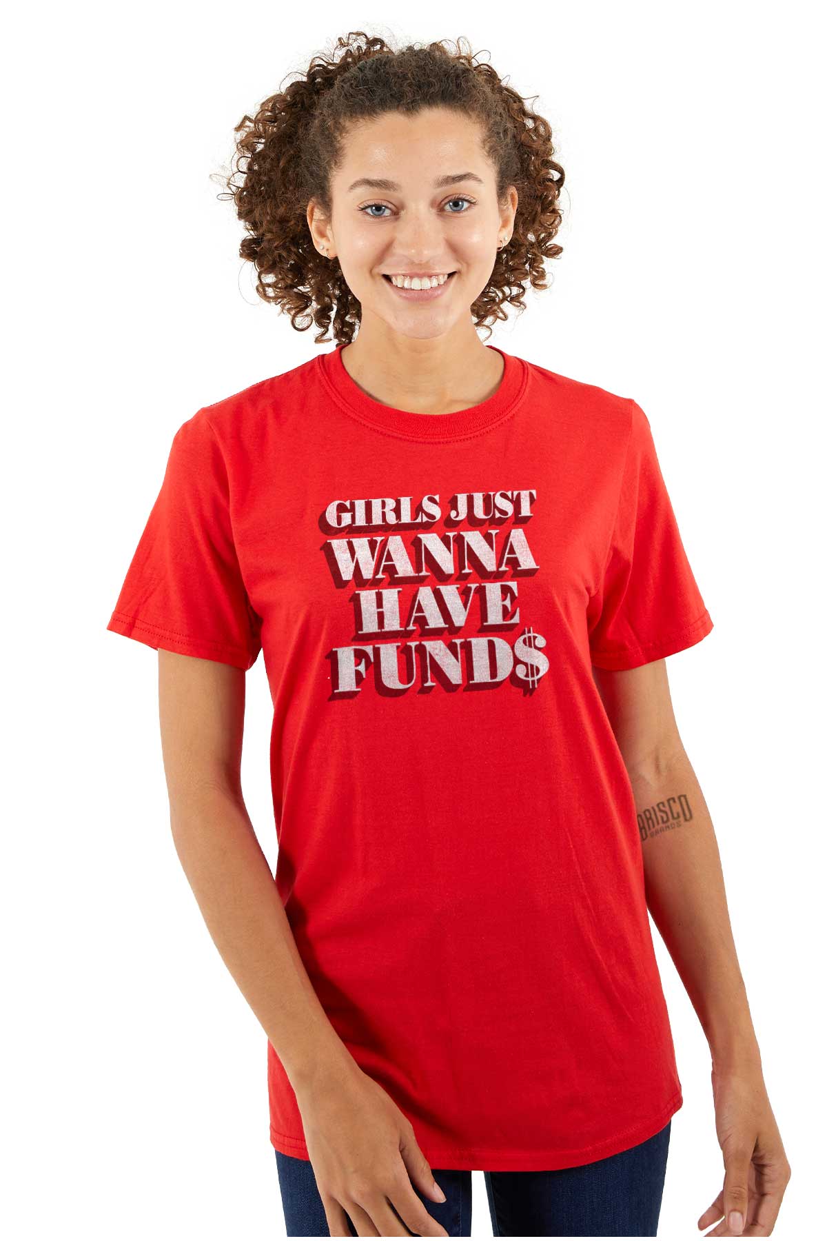 Girls Just Wanna Have Funds Money Women Plus Size Graphic Tee Tees ...