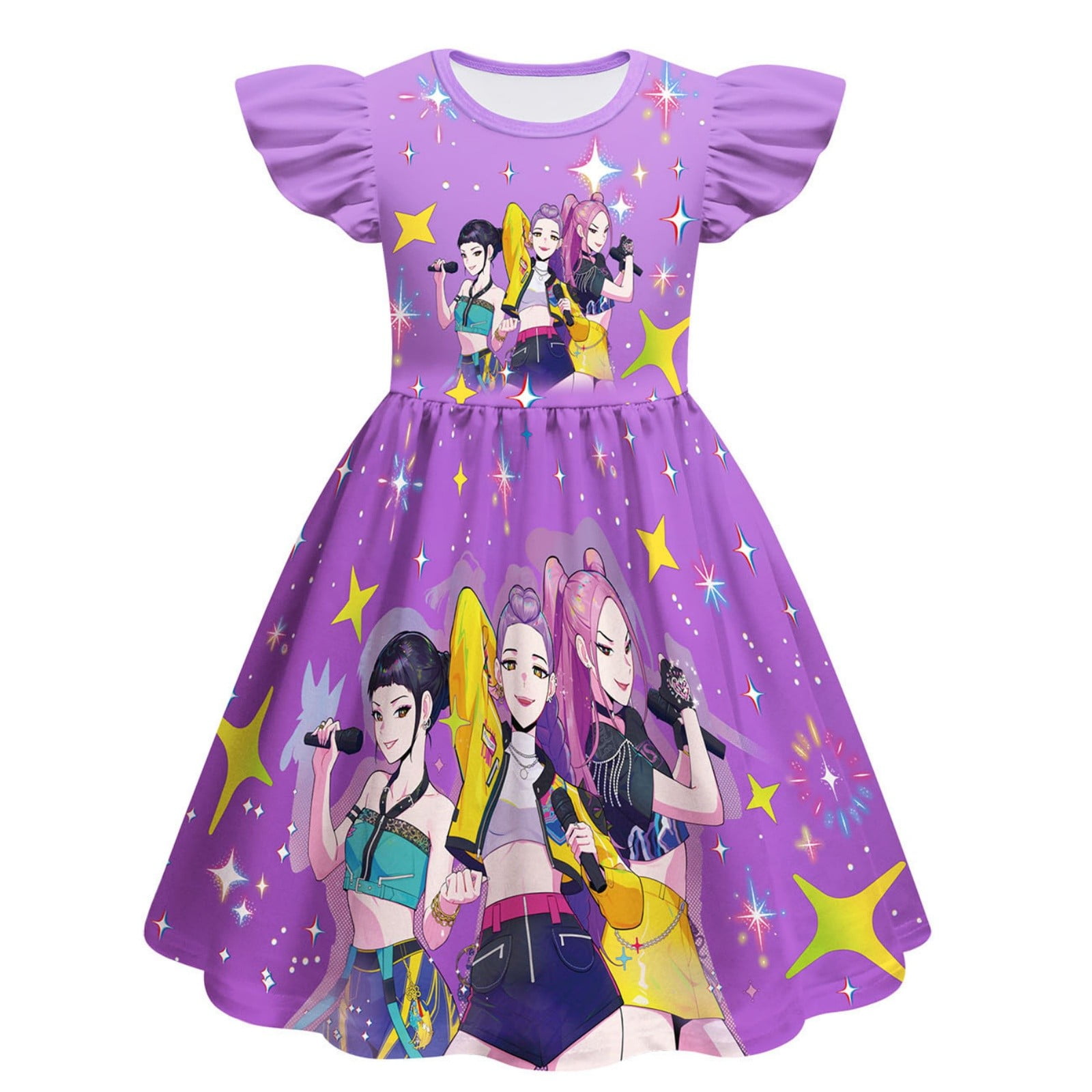 Girls KPop Costumes Demon Hunters Cosplay, Huntrix Costume Pop Singers ...