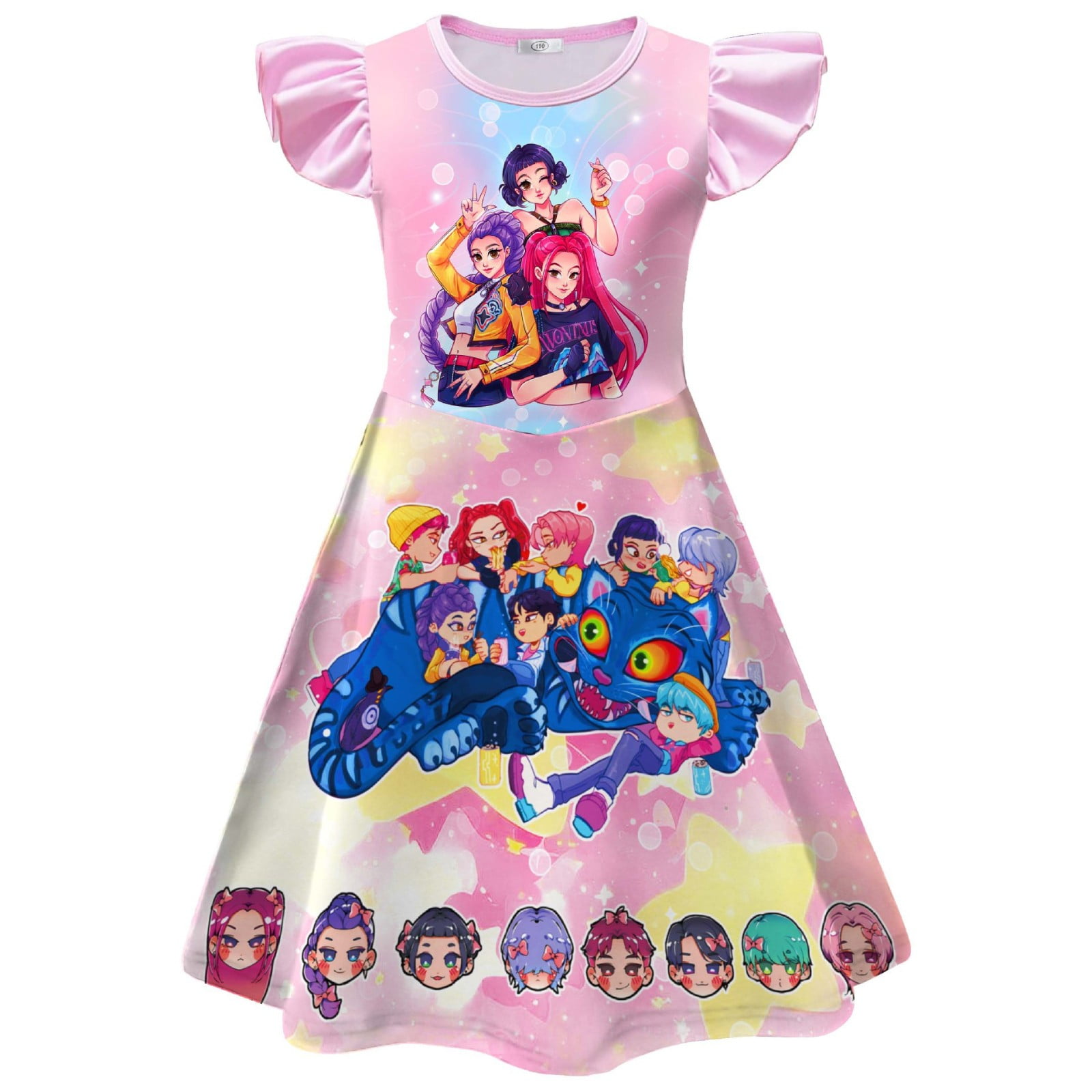 Girls KPop Costumes Demon Hunters Cosplay, Huntrix Costume Pop Singers ...