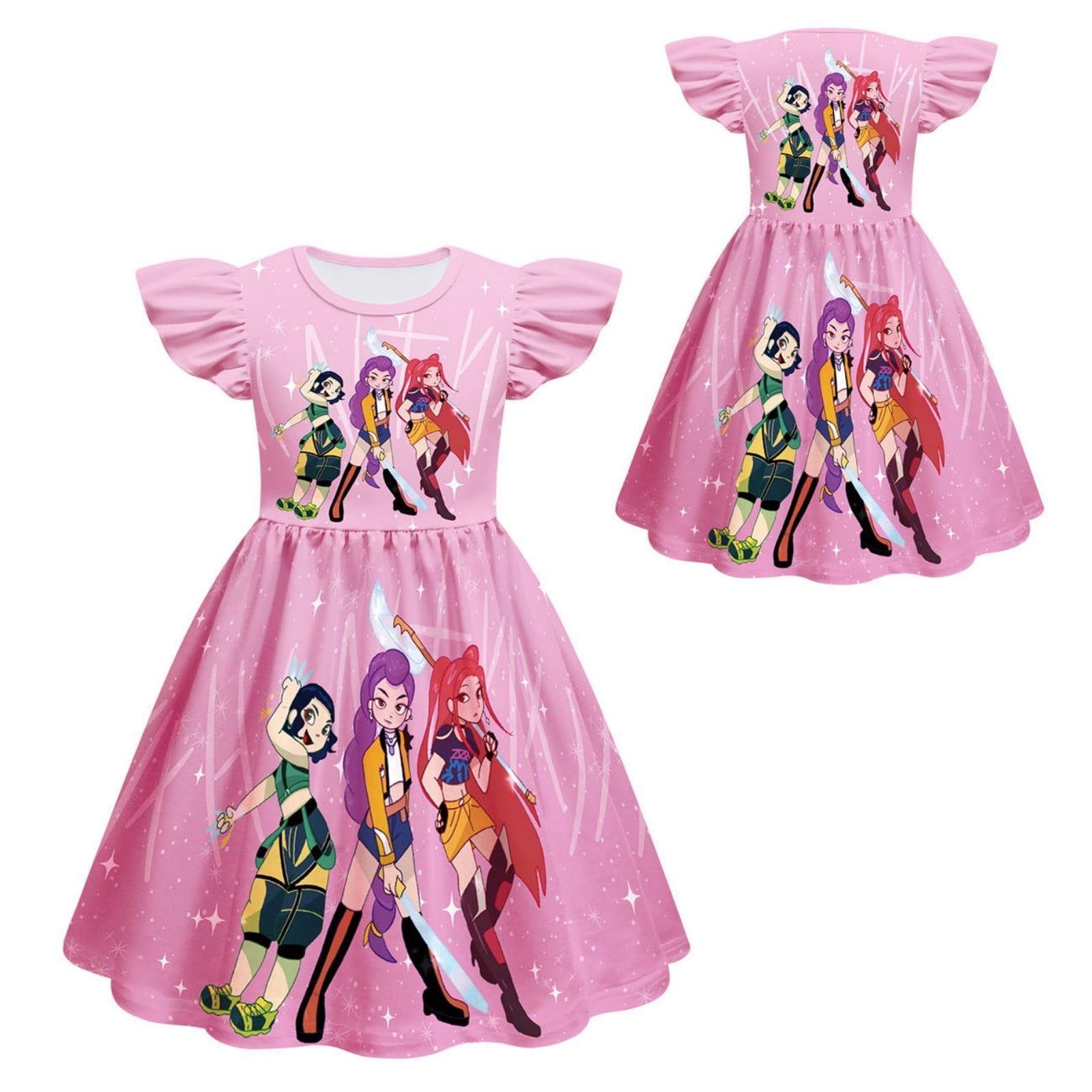 Girls KPop Costumes Demon Hunters Cosplay, Huntrix Costume Pop Singers ...