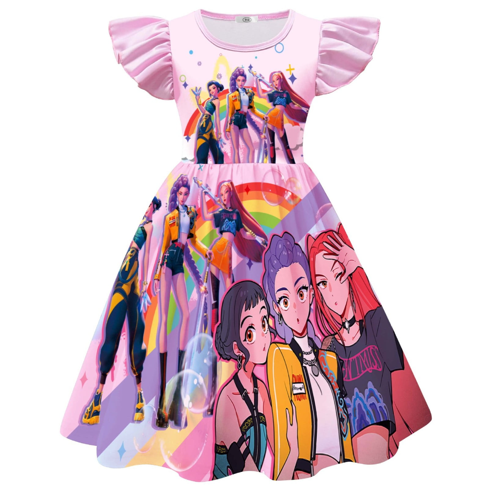 Girls KPop Costumes Demon Hunters Cosplay, Huntrix Costume Pop Singers ...