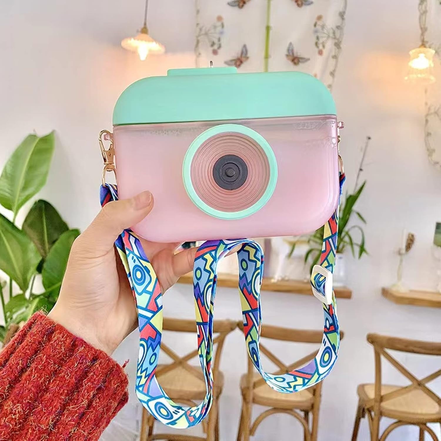 Girls Kawaii Water Bottle with Straw,13 oz Cute Water Bottle with ...