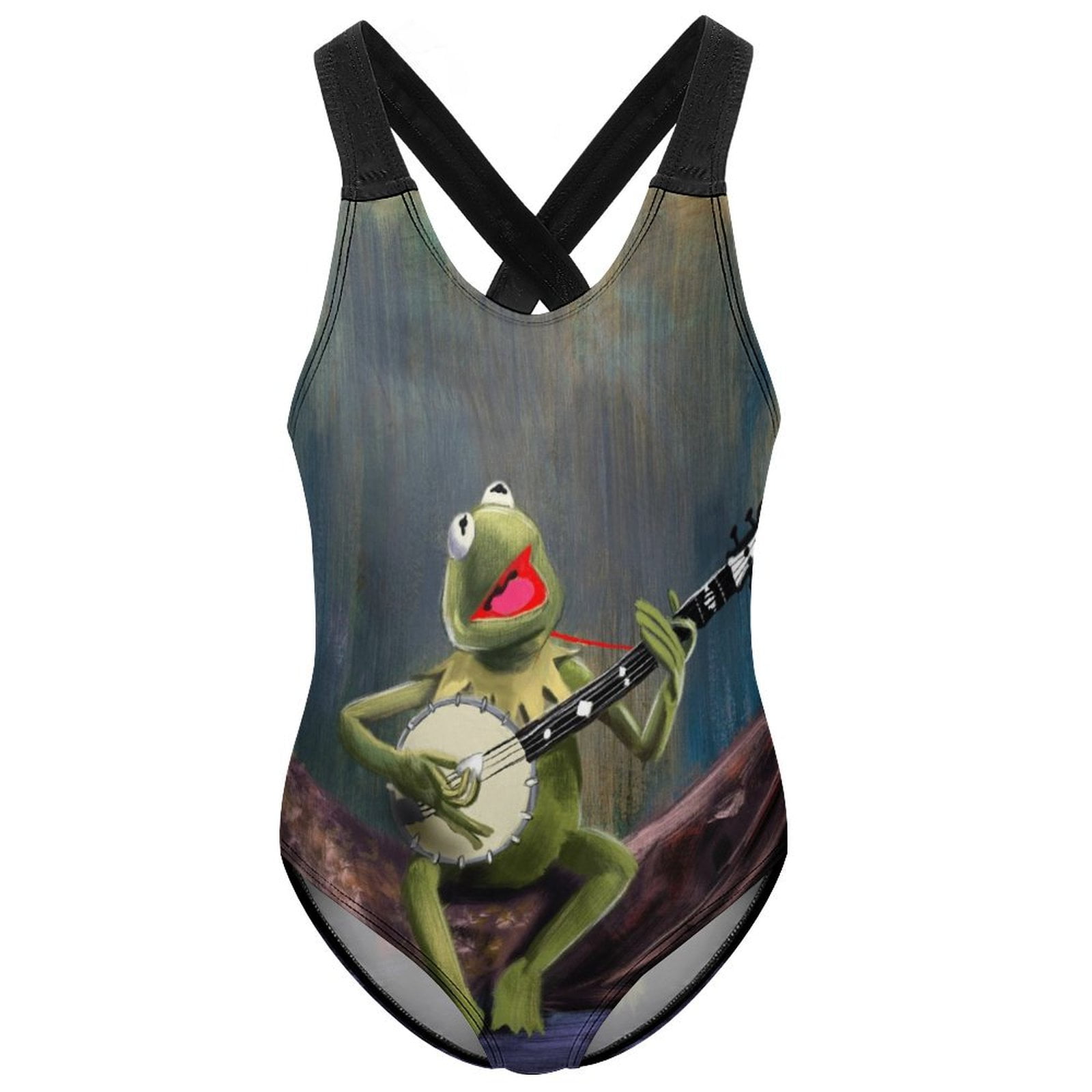 Girls Ke-Rmit The Fro Swimsuit One Piece Bathing Suit for Girls ...