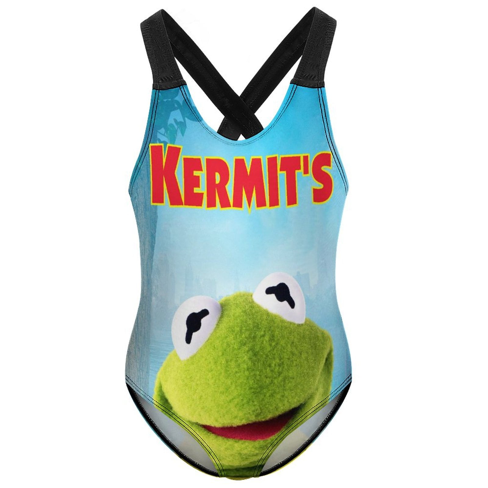 Girls Ke-Rmit The Fro Swimsuit One Piece Bathing Suit for Girls ...