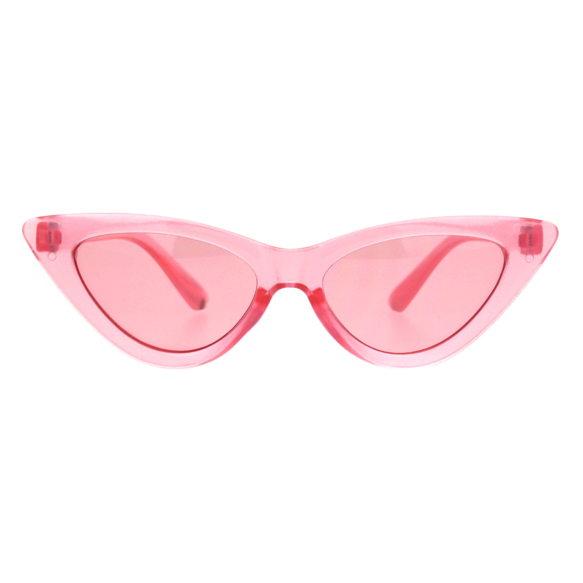 Girls Kid Size Gothic Cat Eye Pimp Color Lens Plastic Sunglasses Pink ...