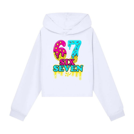 Girls Kids 67 Hoodies Sweatshirt Cute Rap Sweatshirts Kids Hip-hop ...