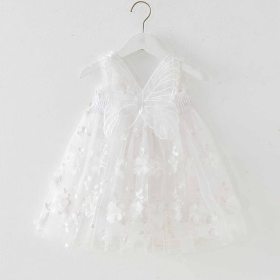 Girls Kids Casual Dress Toddler Sleeveless Suspenders Floral Dance ...