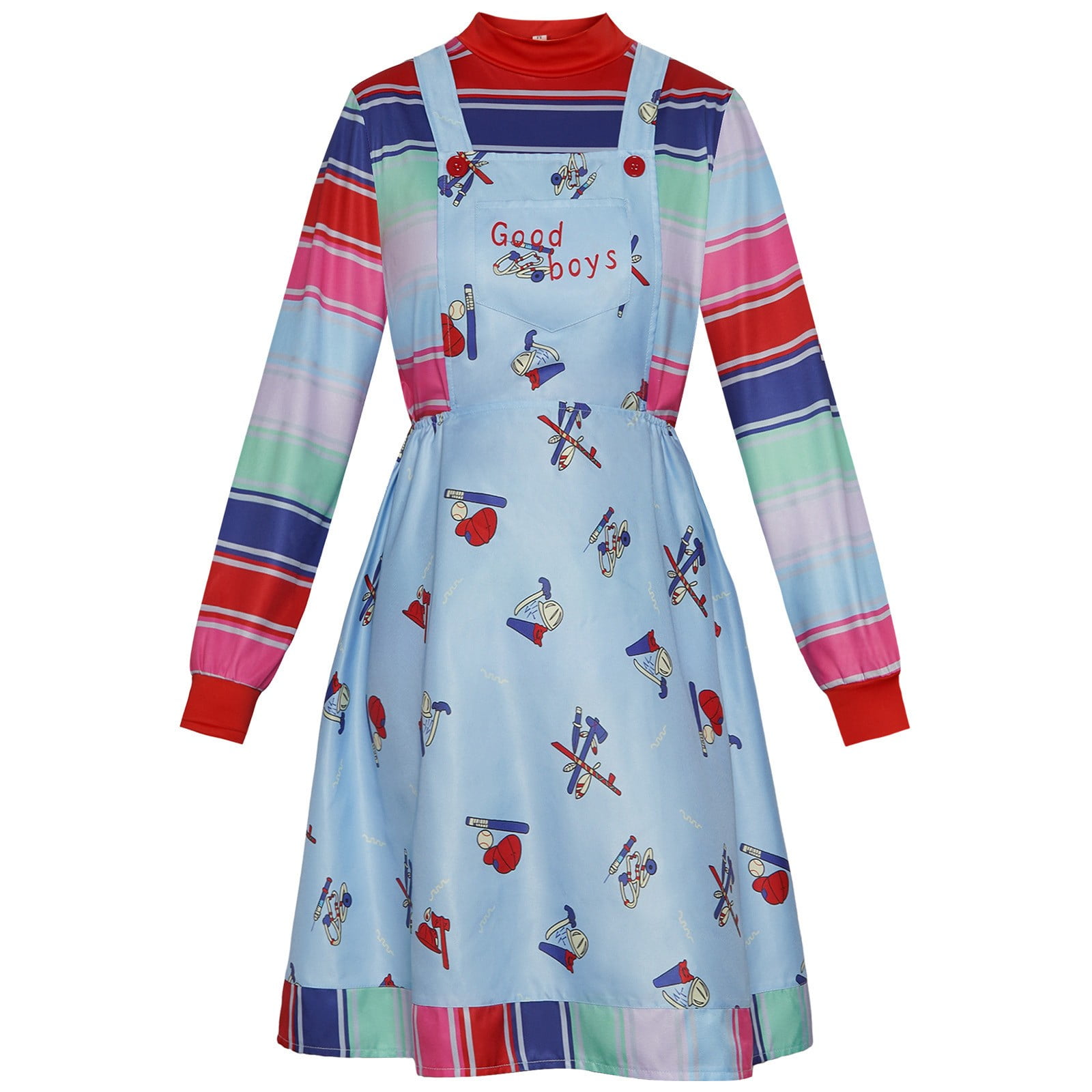 Girls Kids Costume Set Long Sleeve Shirt and Overalls Childrens ...