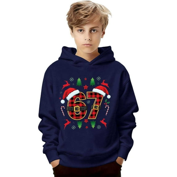 Girls Kids Hoodie Sweatshirt Boys Pullover With Themed Design Hoodie ...