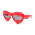 Girls Kids Size Bubble Thick Bloated Plastic Cat Eye Sunglasses Red ...