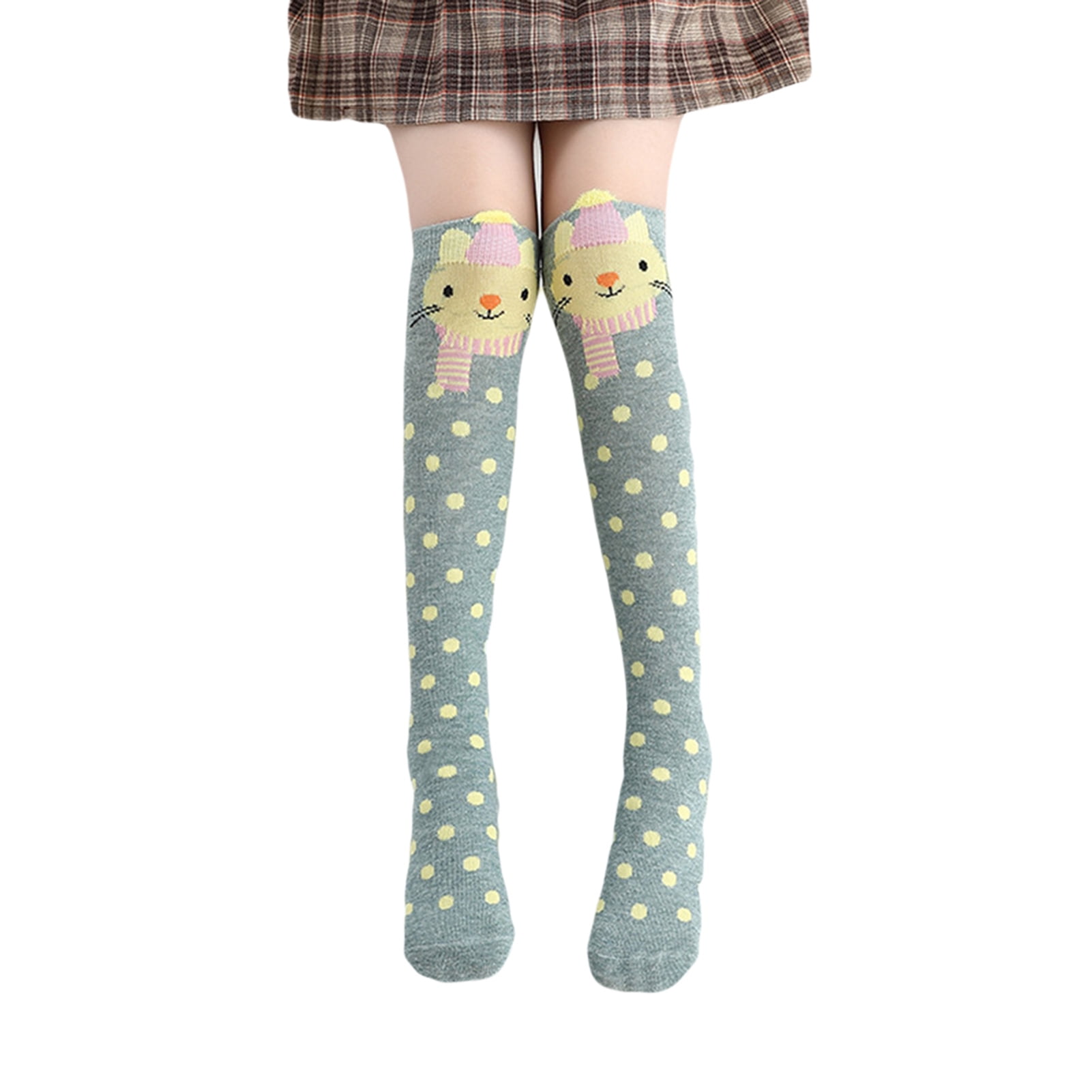 Girls Knee High Socks for Child Boot Fun Crazy Long Tall Funny Animal ...