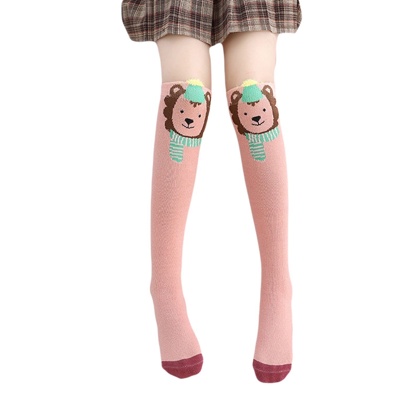 Girls Knee High Socks for Child Boot Fun Crazy Long Tall Funny Animal ...