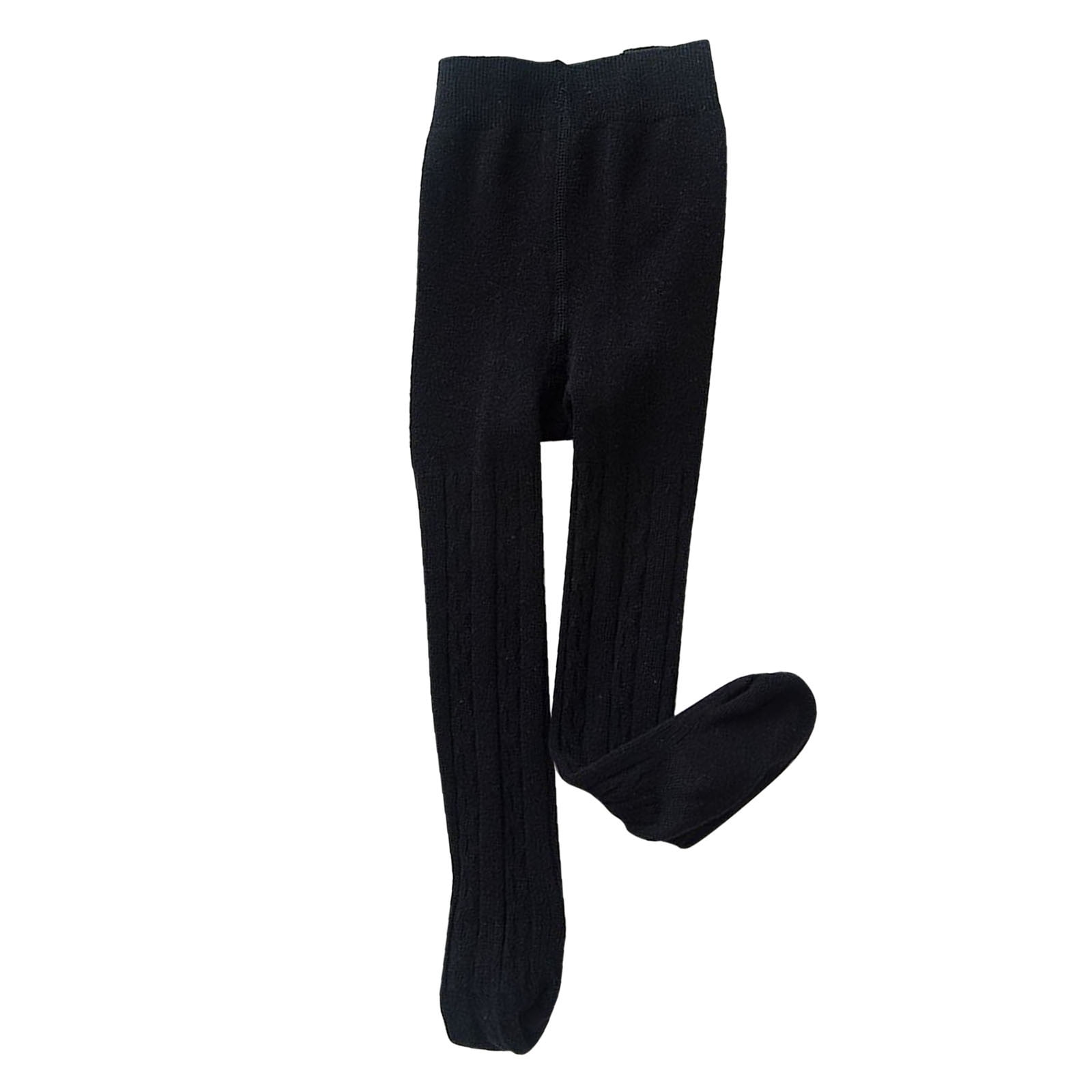 Girls Knit Leggings Toddler Winter Tights Stretchy Seamless Pantyhose ...