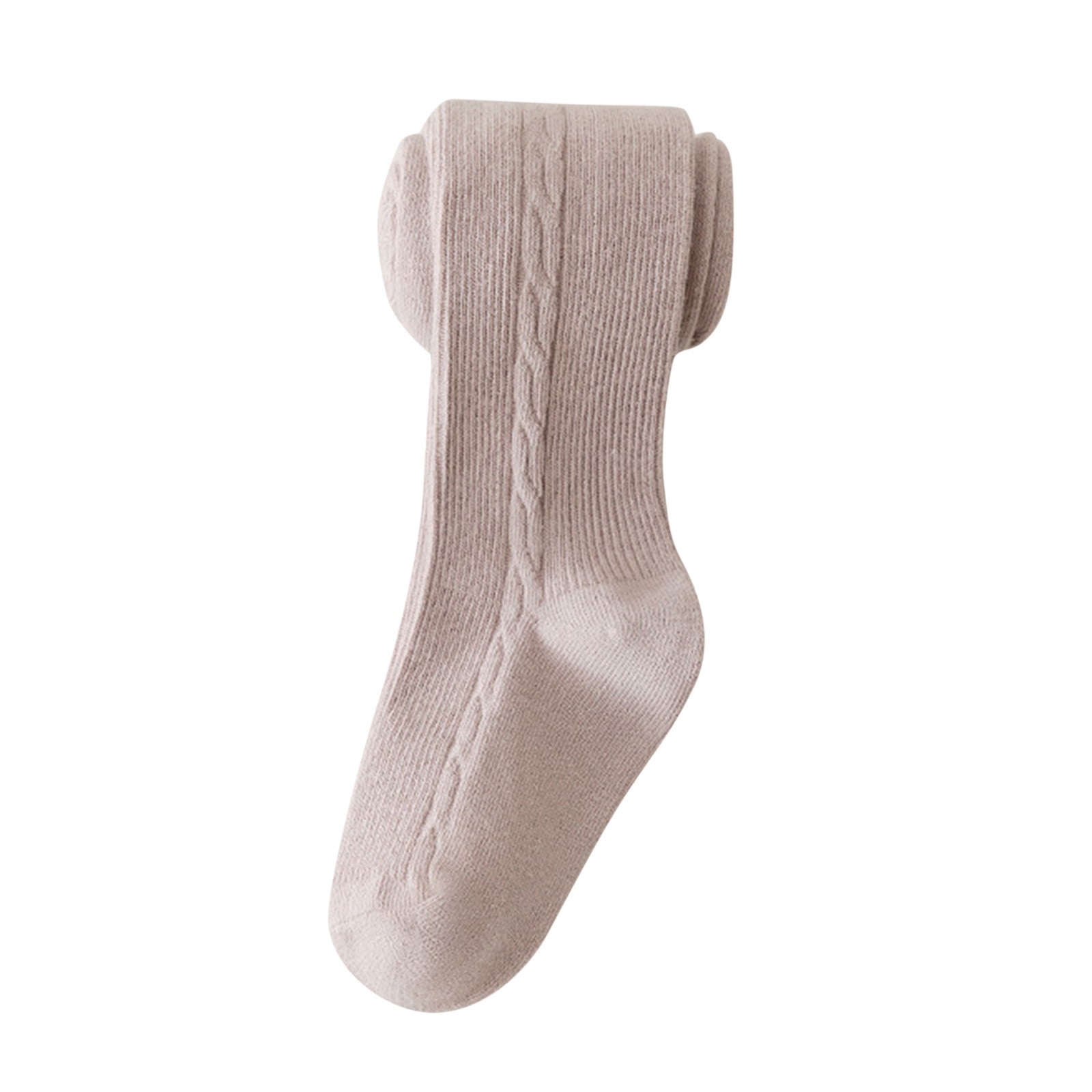 Girls Knitted Stretch Tights Full Length Leggings Warm Basic Pants For ...