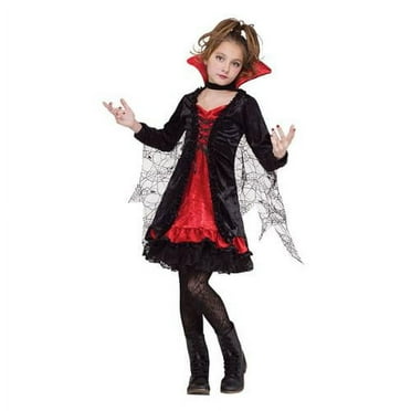Suit Yourself Dark Vampire Costume for Girls, Includes a Mini Dress, a ...