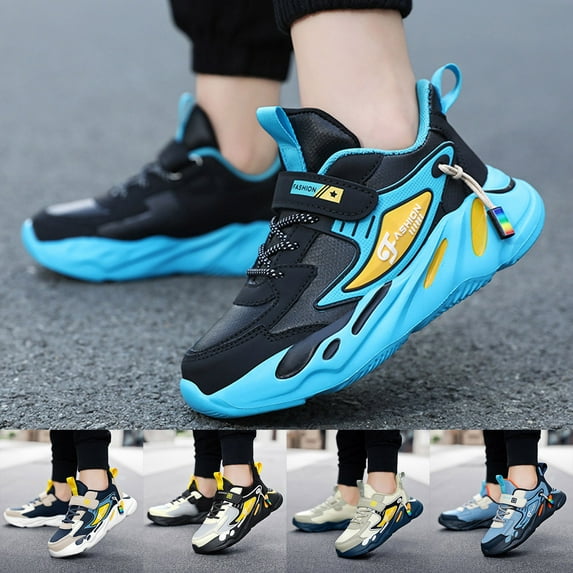 Girls' Leather Sports Shoes Summer Non Slip Kids' Running Shoes ...