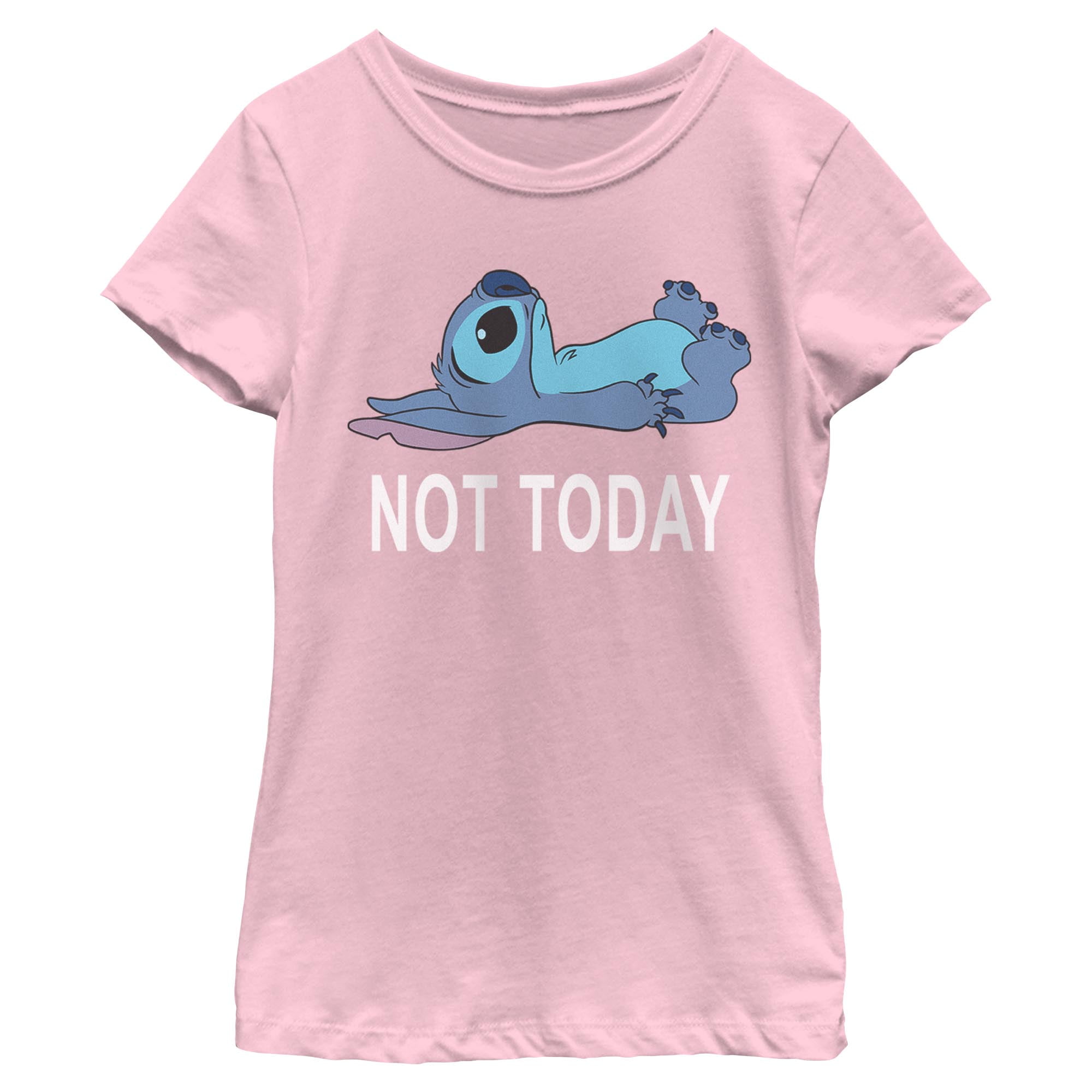 Girls Lilo & Stitch Not Today T Shirt - Walmart.com