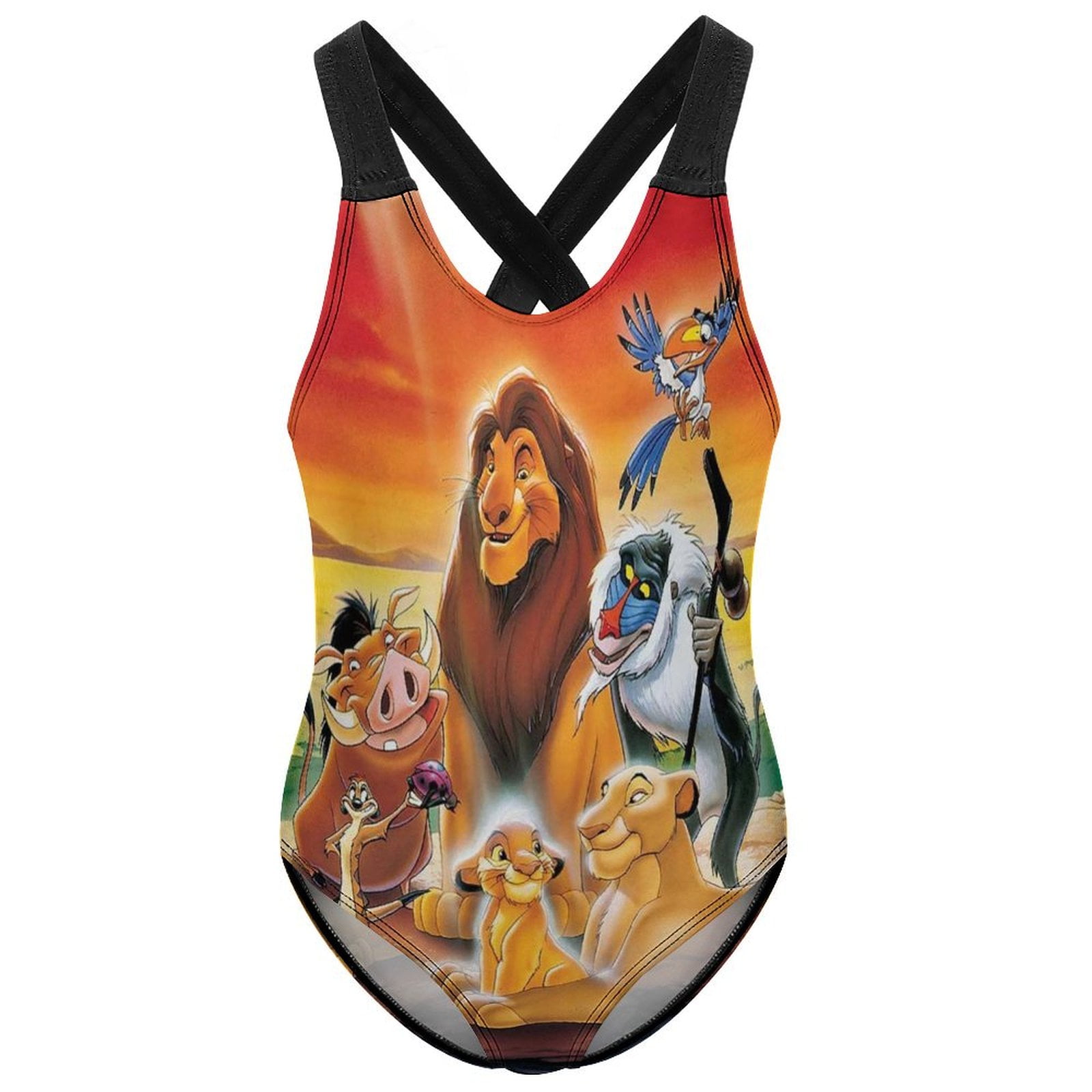Girls Lion Kin Swimsuit One Piece Bathing Suit for Girls Swimwear ...