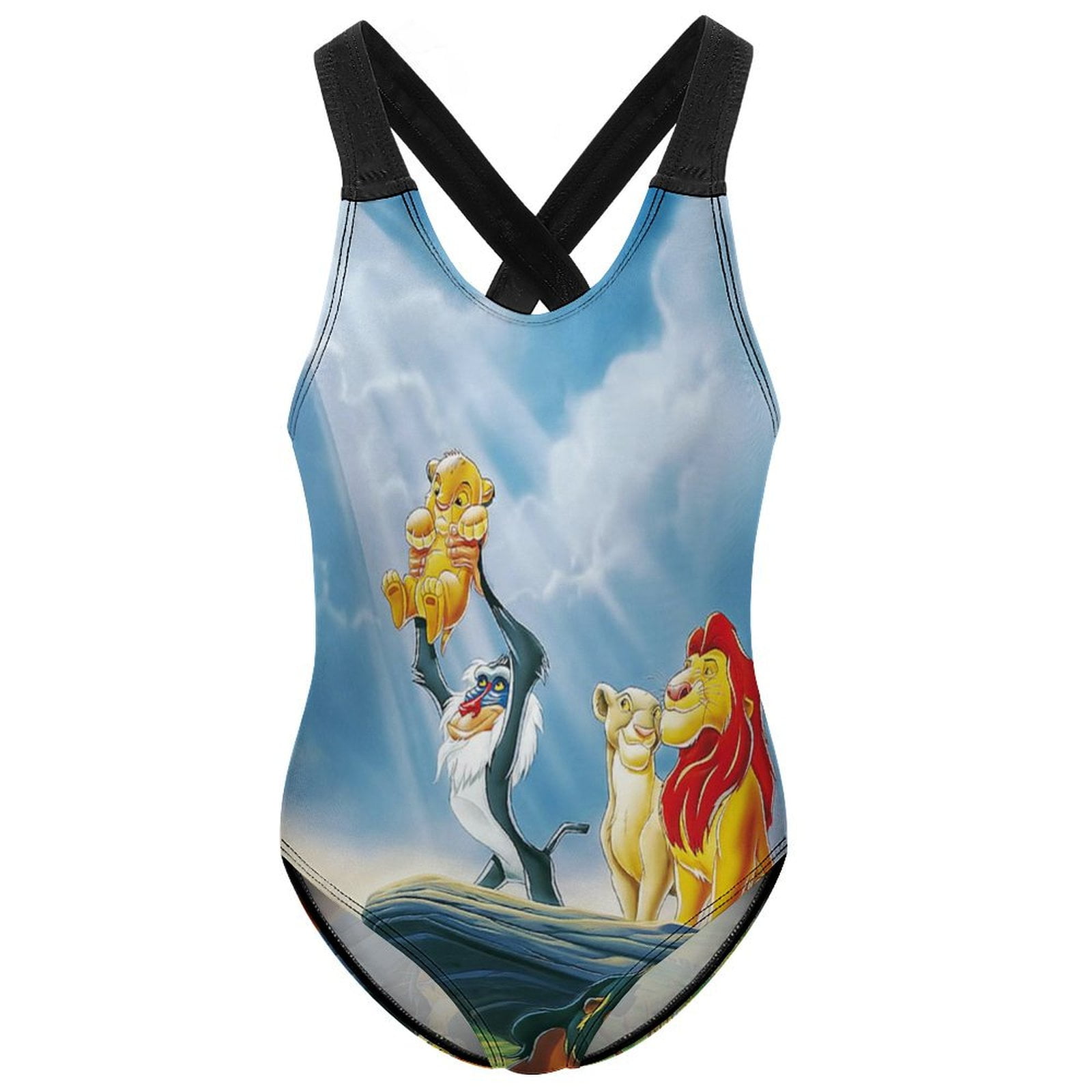 Girls Lion Kin Swimsuit One Piece Bathing Suit for Girls Swimwear ...
