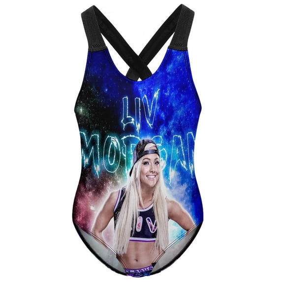 Girls Liv Wres-Tler Mor-,ga One Piece Swimsuits Bathing Suits Cross ...