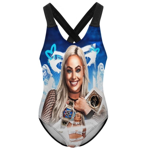 Girls Liv Wres-Tler Mor-,ga One Piece Swimsuits Bathing Suits Cross ...