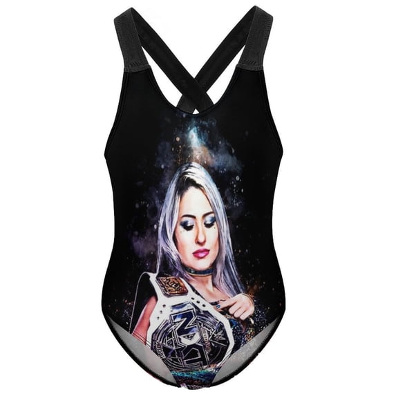 Girls Liv Wres-Tler Mor-,ga One Piece Swimsuits Bathing Suits Cross ...