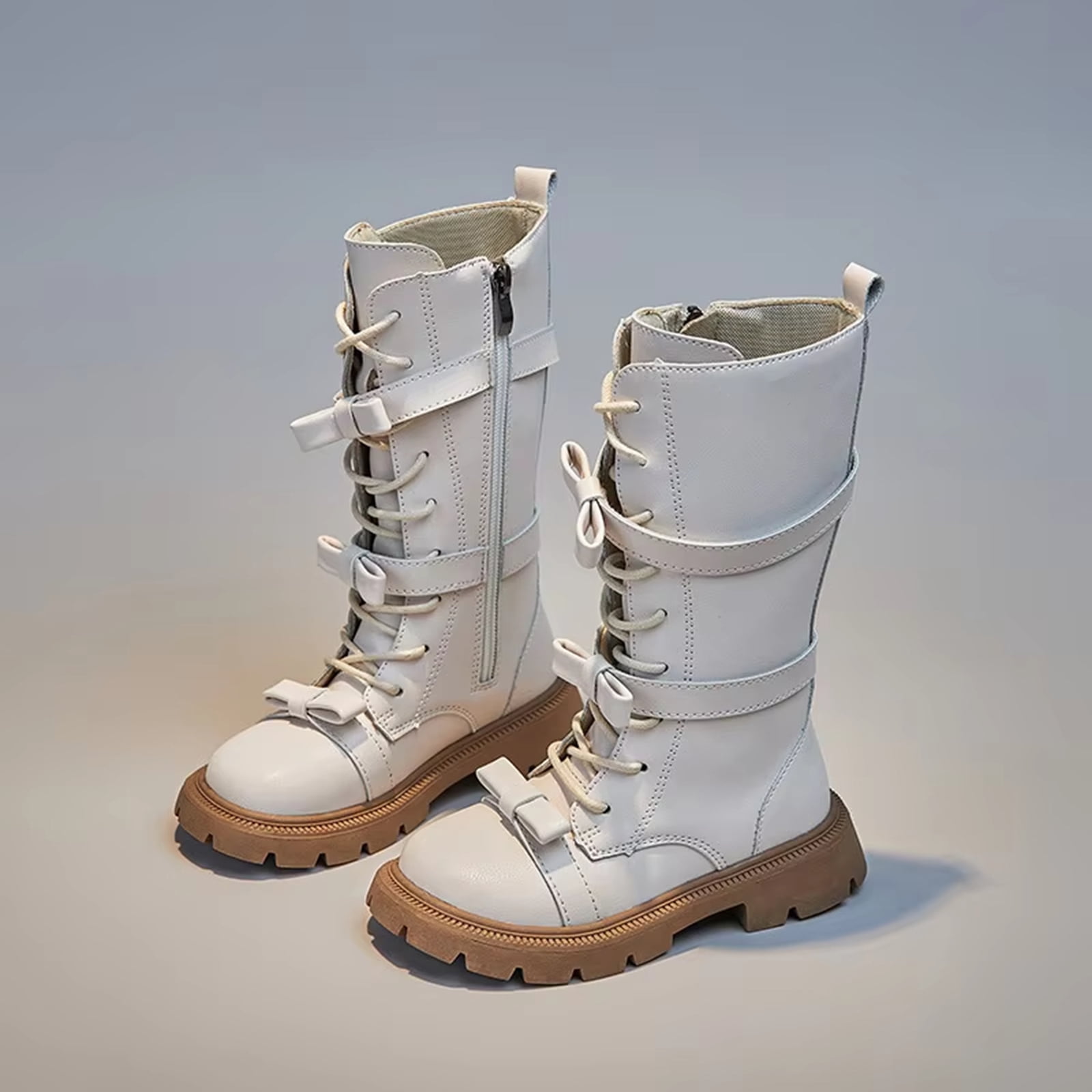 Girls’ Long Boots, Fashion Riding Boot Style with Dual Closure, Perfect ...