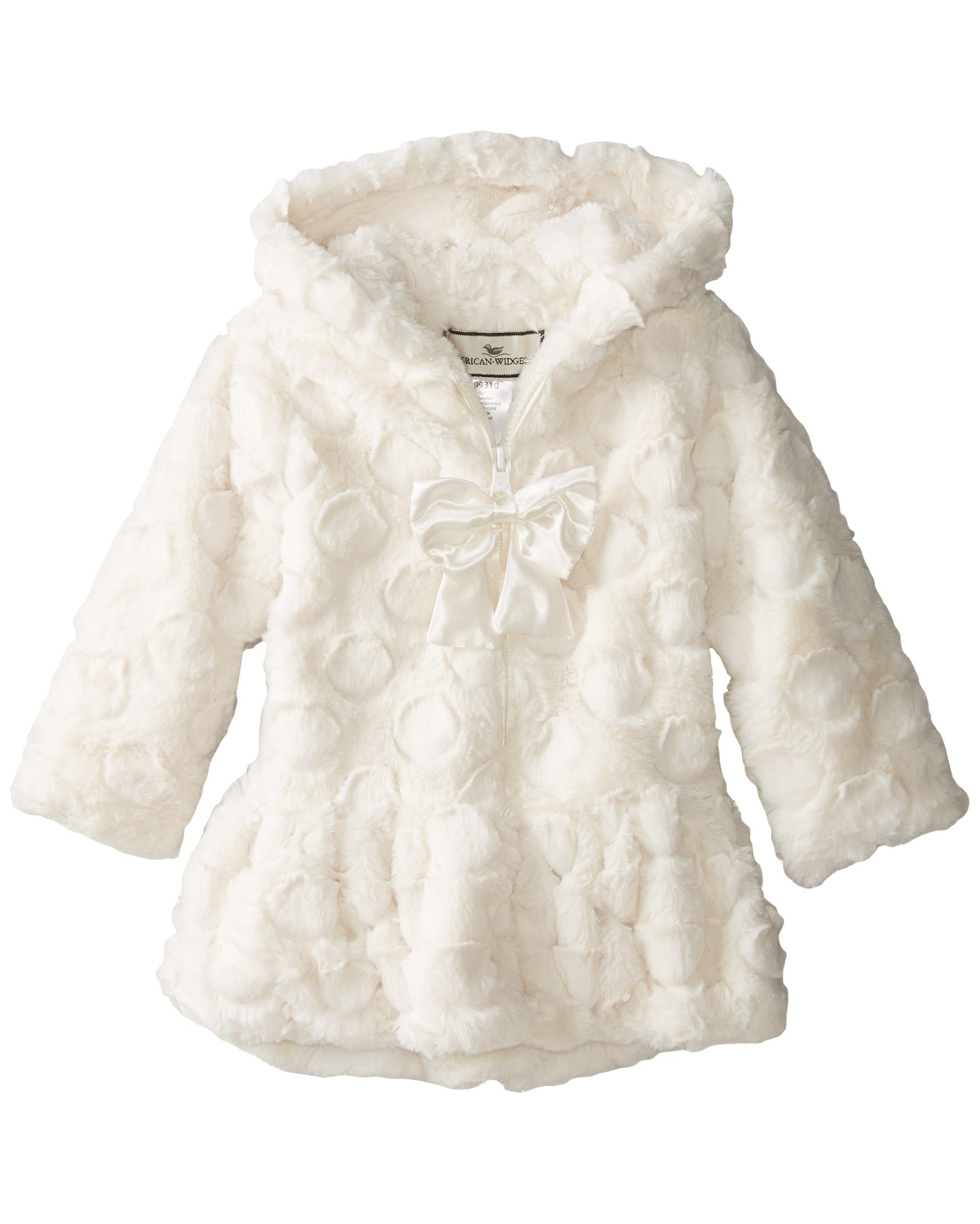 Girls Long Jacket Outdoor Coat Hooded Female, White, Size: 3, Widgeon ...