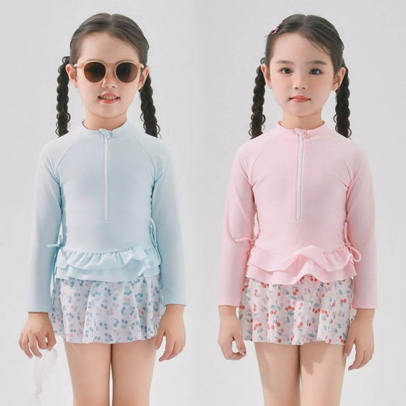 Girls' Long Sleeved Japanese Style Delicate Floral Polyester Sweet ...