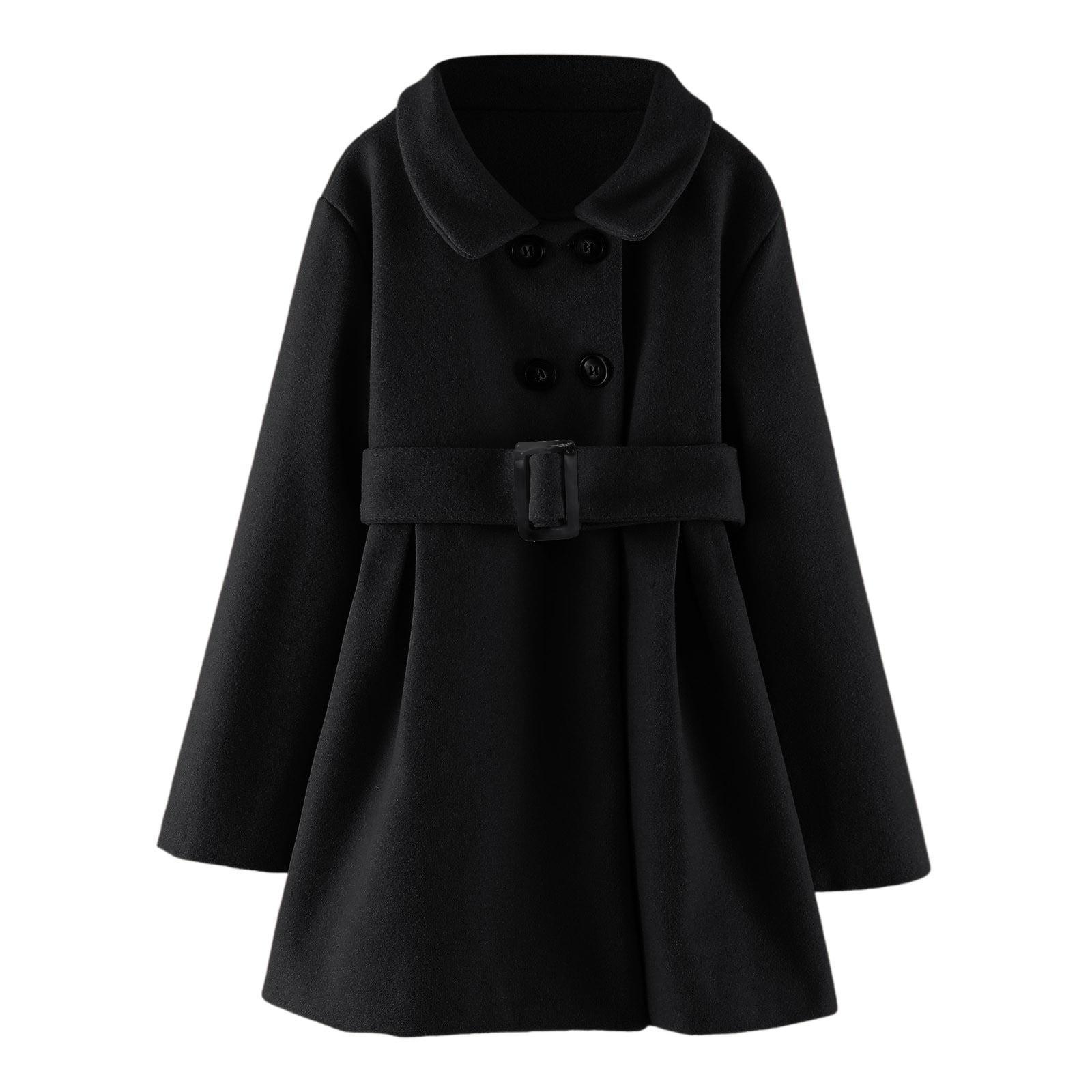 Girls Long Winter Coats Winter Windproof Warm Outerwear Cute Cropped ...