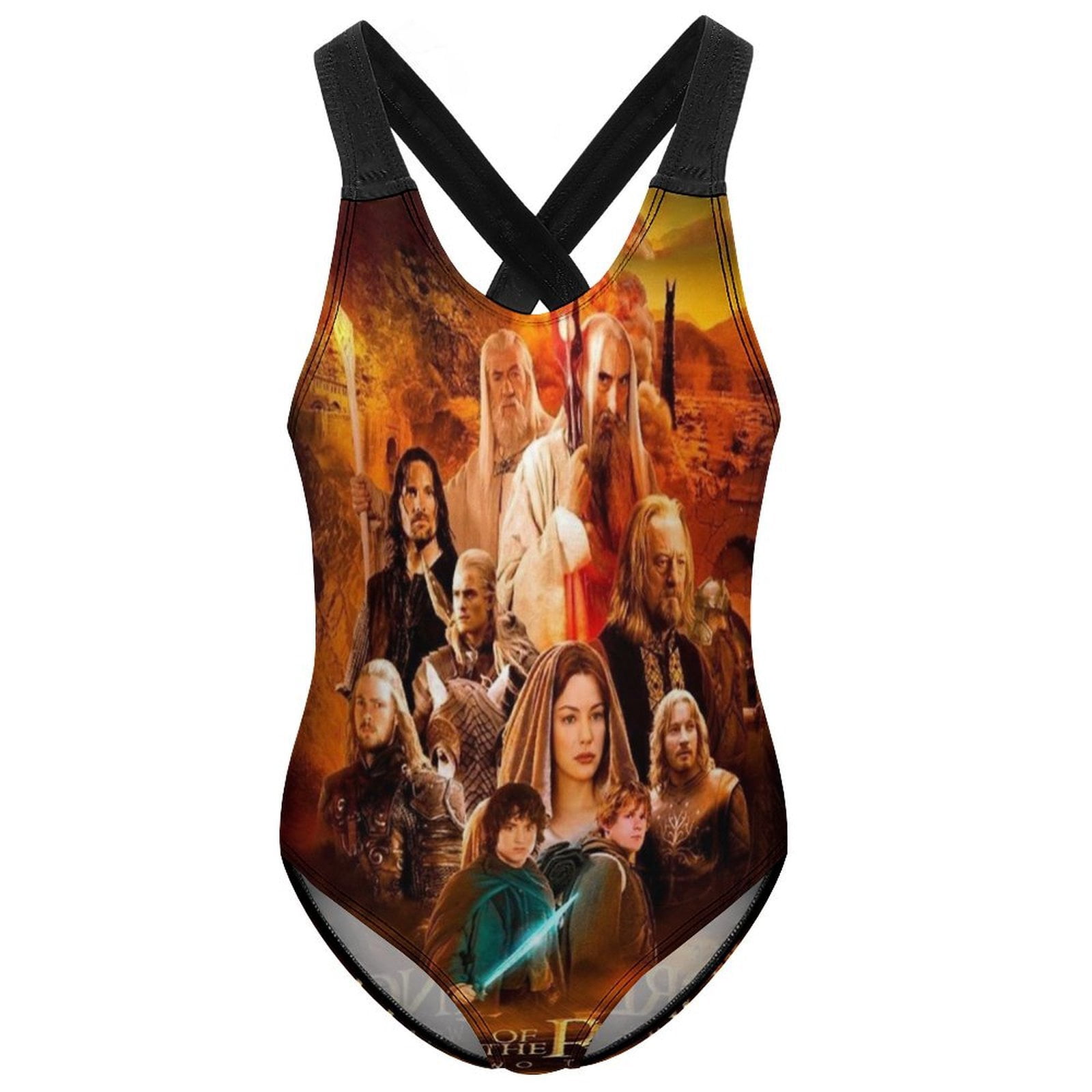 Girls Lord of Ring2 One Piece Swimsuits Quick Dry Swimwear Bathing Suit ...