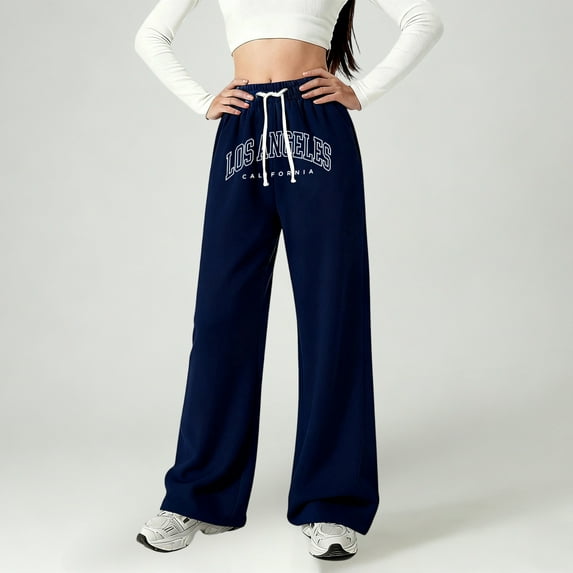 Girls’ "Losangeles" Letter Print Wide-Leg Pants (4-16 Years) – Fashion ...