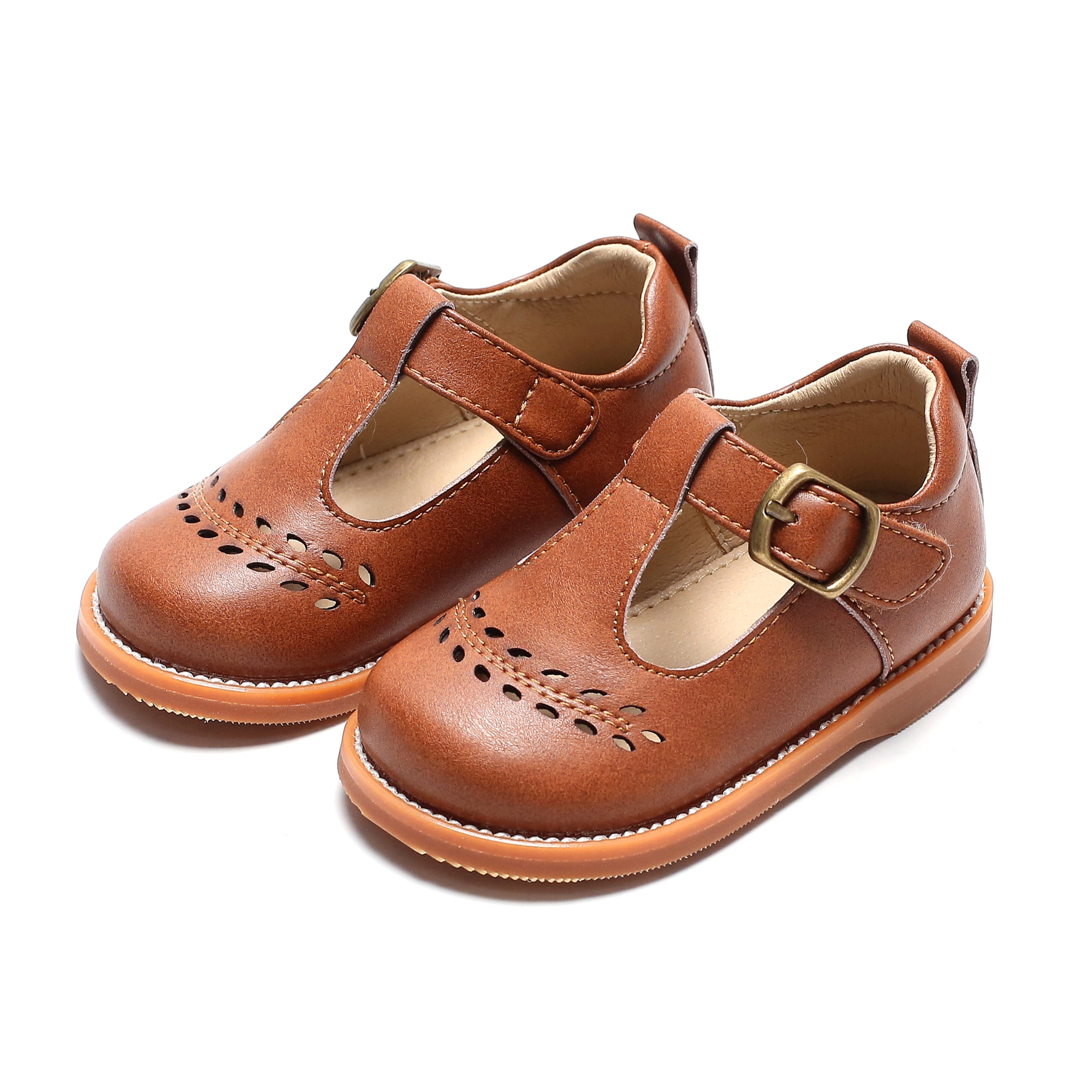 Girls Mary Jane Flats Toddler Kids School Uniform Party Dress Shoes(A72 ...