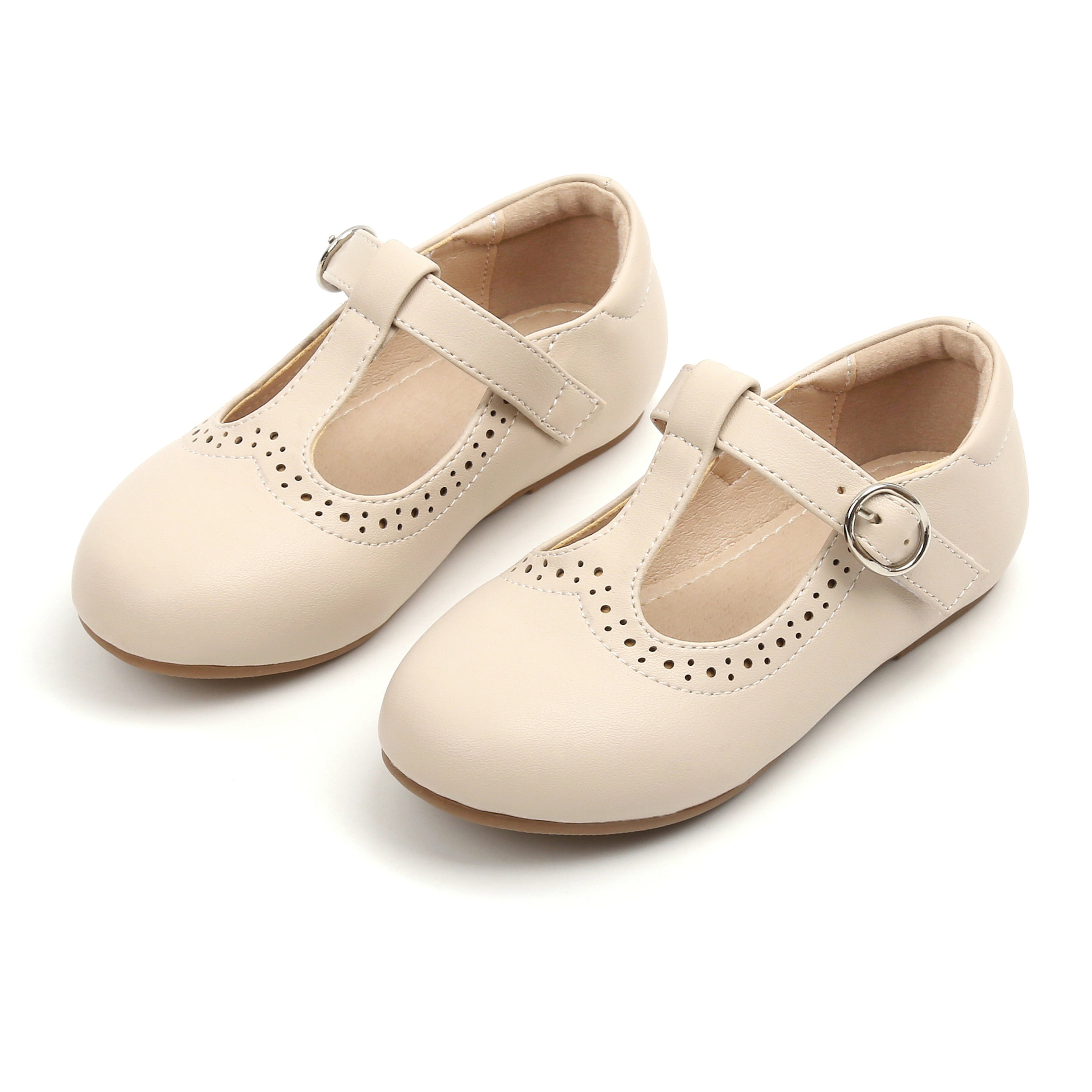 Girls Mary Jane Flats Toddler Kids School Uniform Party Dress Shoes ...