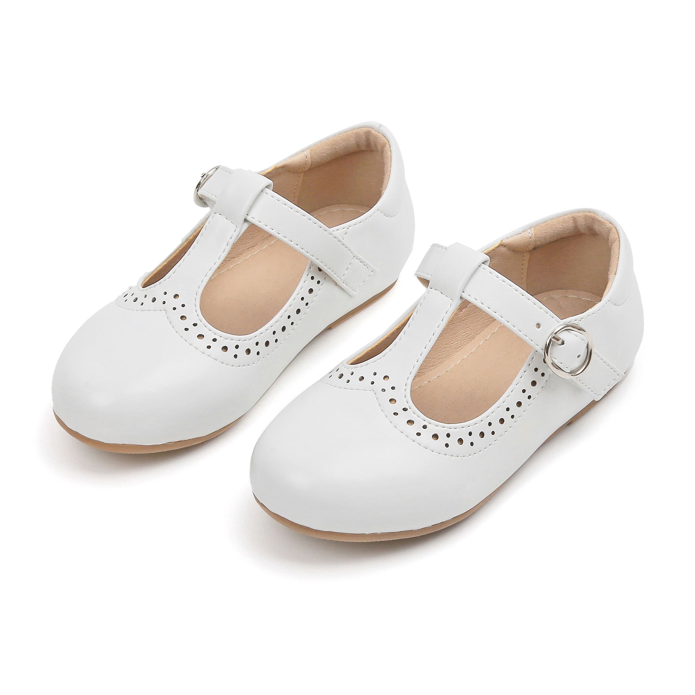 Girls Mary Jane Flats Toddler Kids School Uniform Party Dress Shoes ...