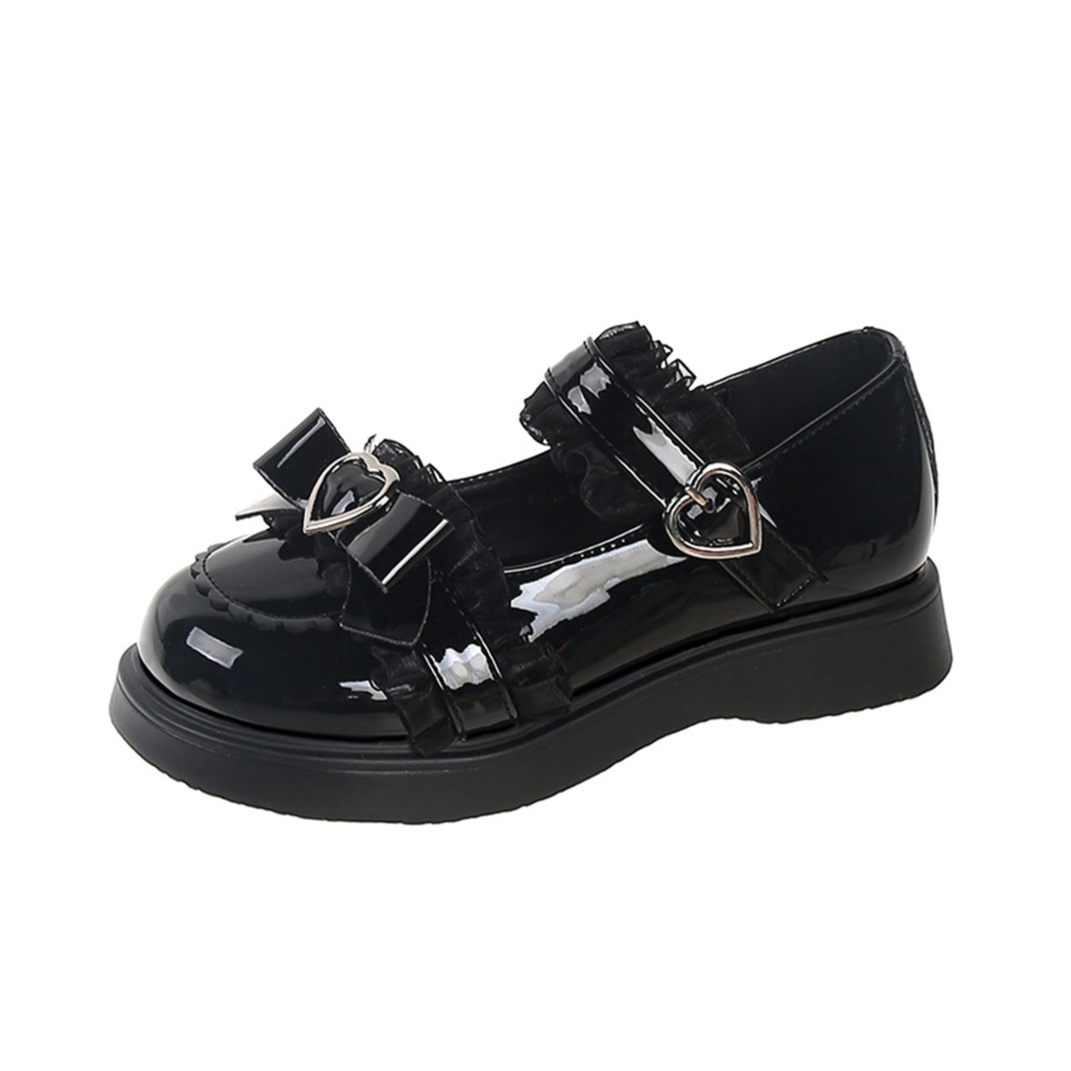 Girls Mary Jane Shoes Princess Wedding Party Flower Girl School Shoes ...