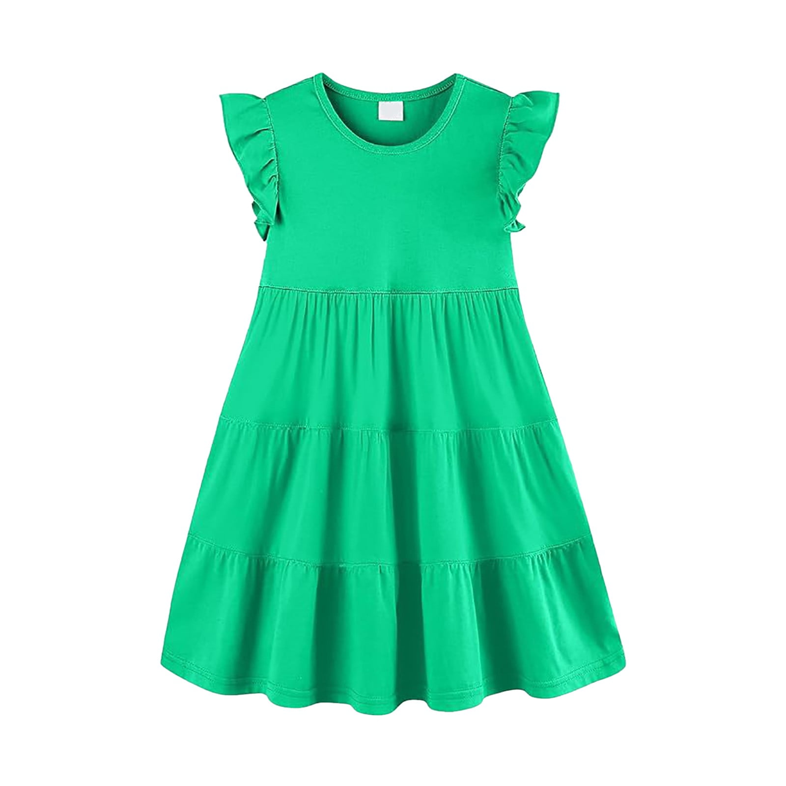 Girls Maxi Dresses Size 10-12 Cotton Girl's Dresses Cotton Ruffle ...