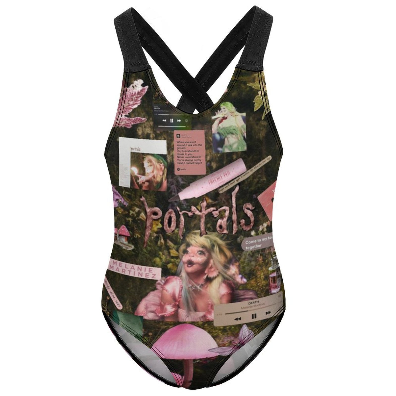 Girls Melanie Martinez One Piece Swimsuits Bathing Suit for Kids Cross ...