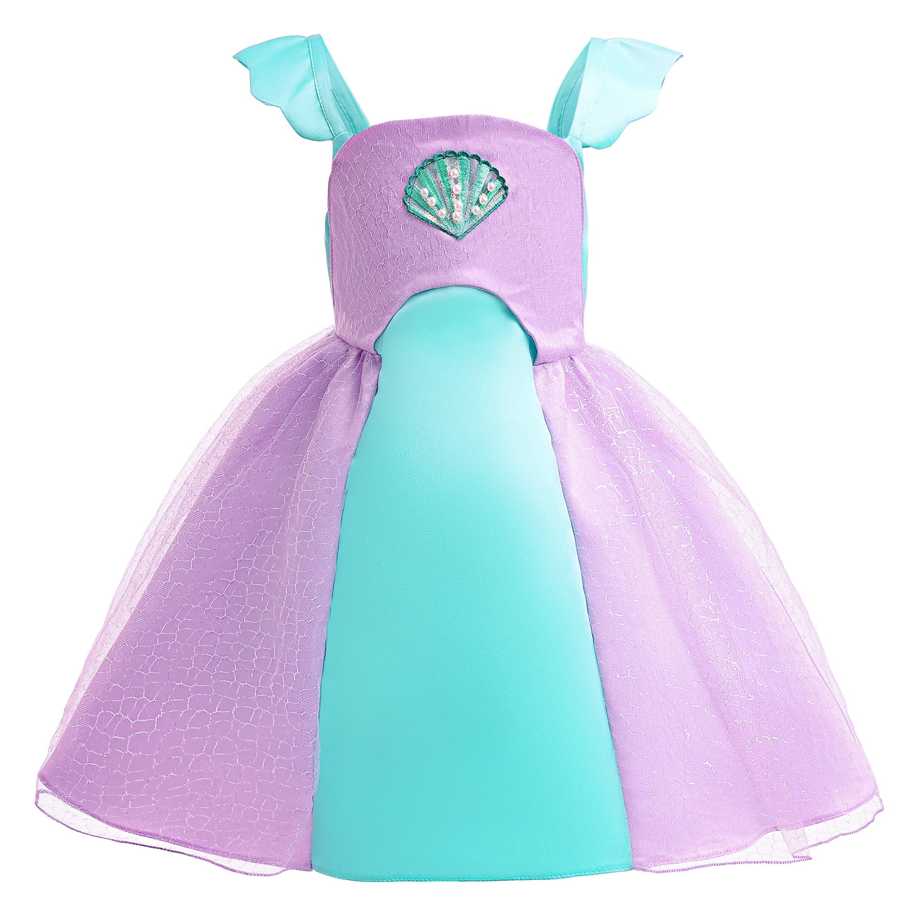 Girls Mermaid Princess Dress Kids Cosplay Halloween Christmas Party ...