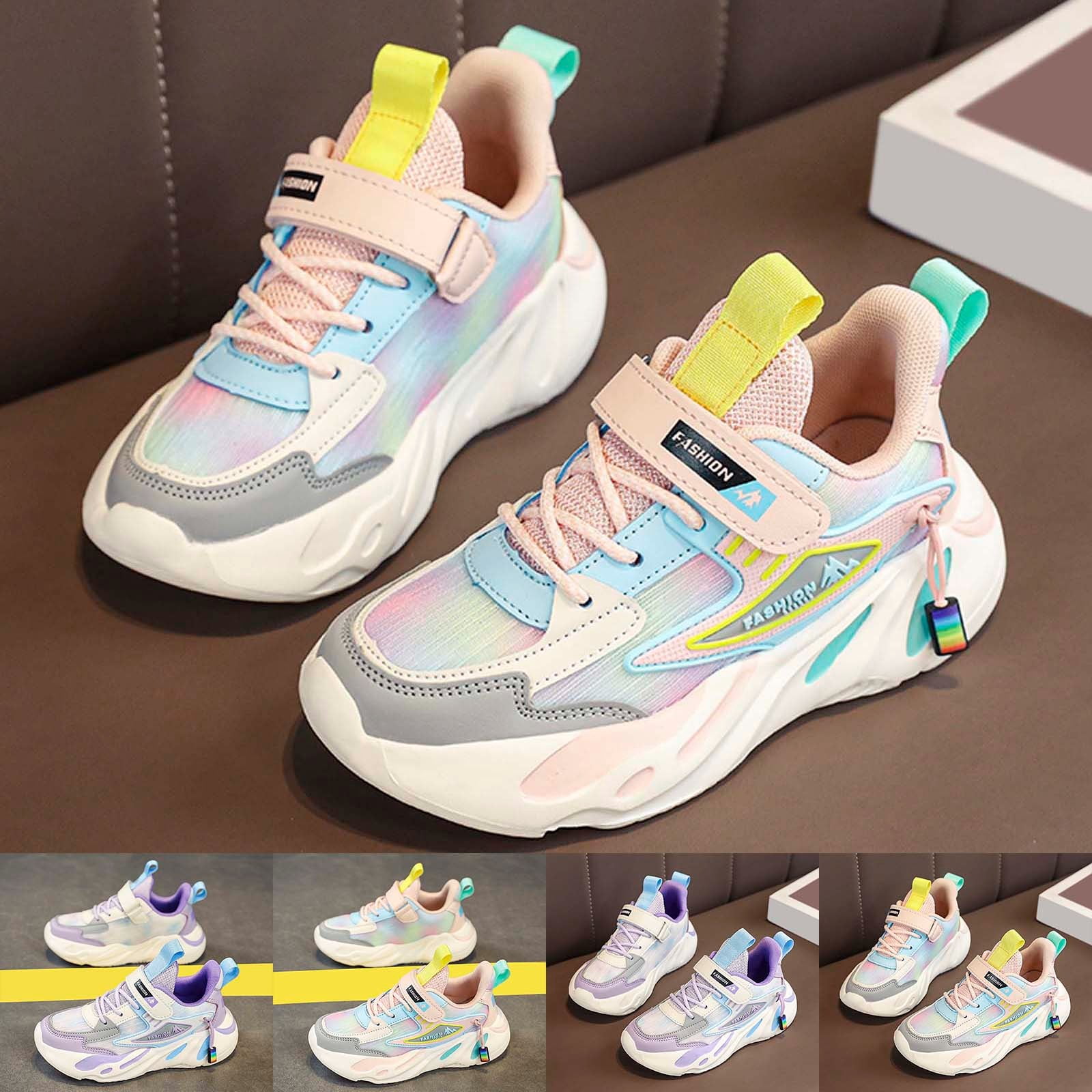 Girls' Mesh Sports Shoes Cute Shoes Anti Breathable Kids' Shoes Casual ...
