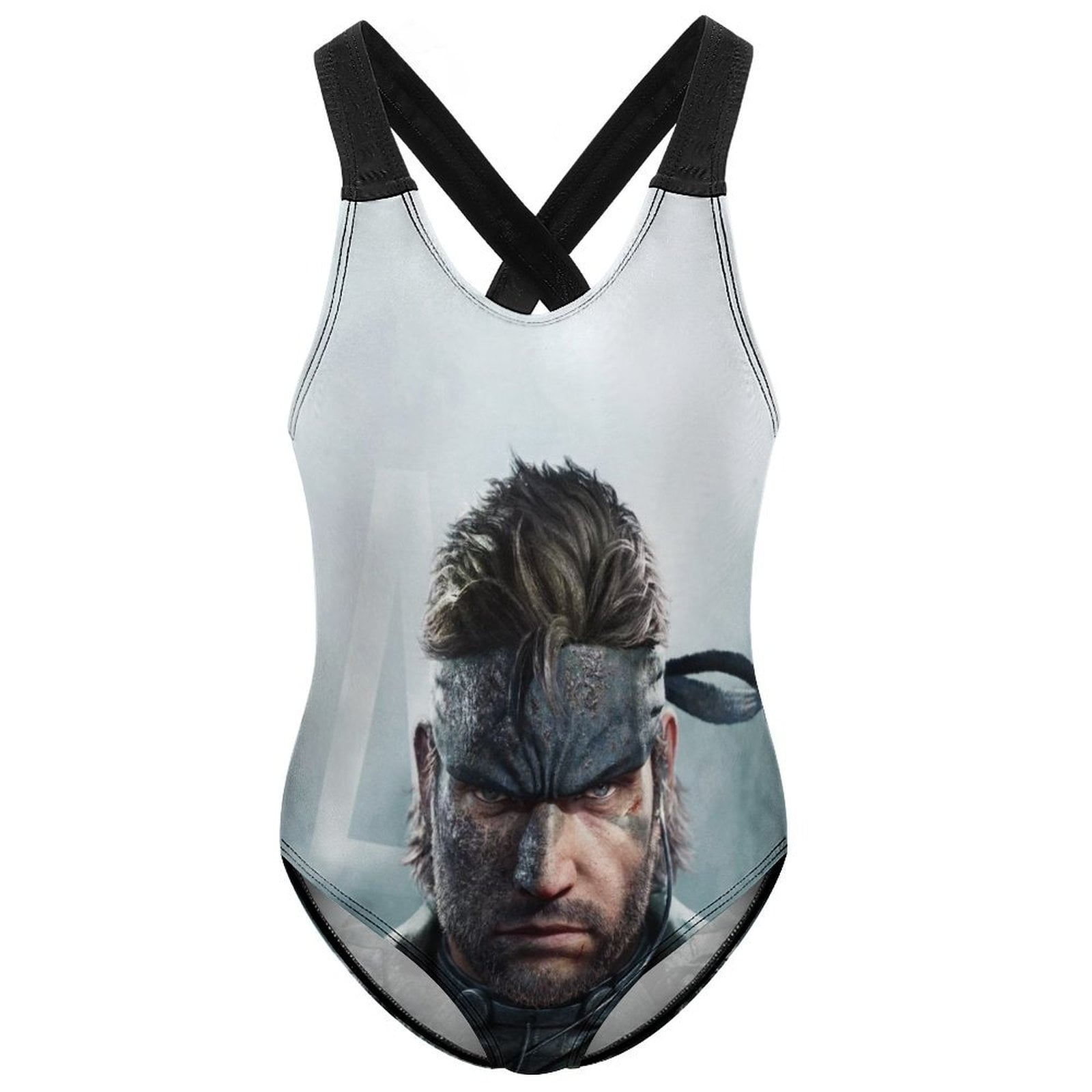 Girls Metal Ge-ar So-lid One Piece Swimsuits Bathing Suits Cross Back ...