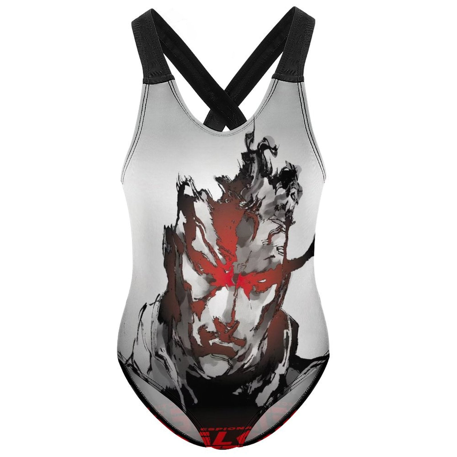 Girls Metal Ge-ar So-lid One Piece Swimsuits Bathing Suits Cross Back ...