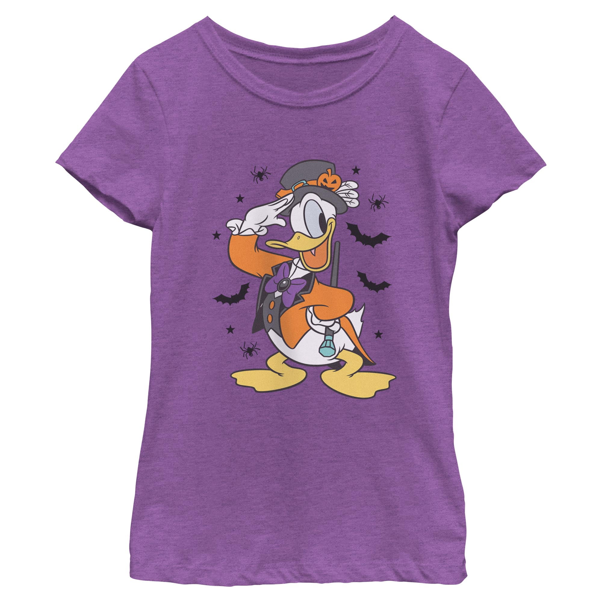 Girls Mickey & Friends Donald Duck Master Outfit Bats and Spiders T ...