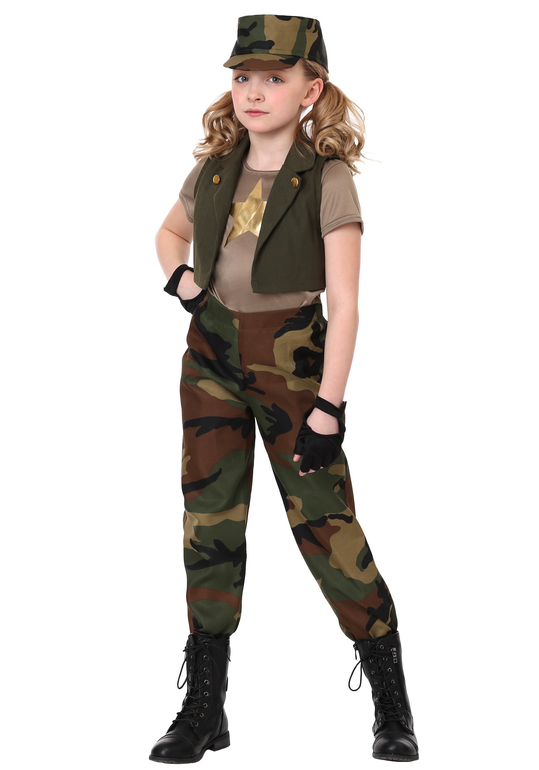 Girls Military Commander Costume - Walmart.com