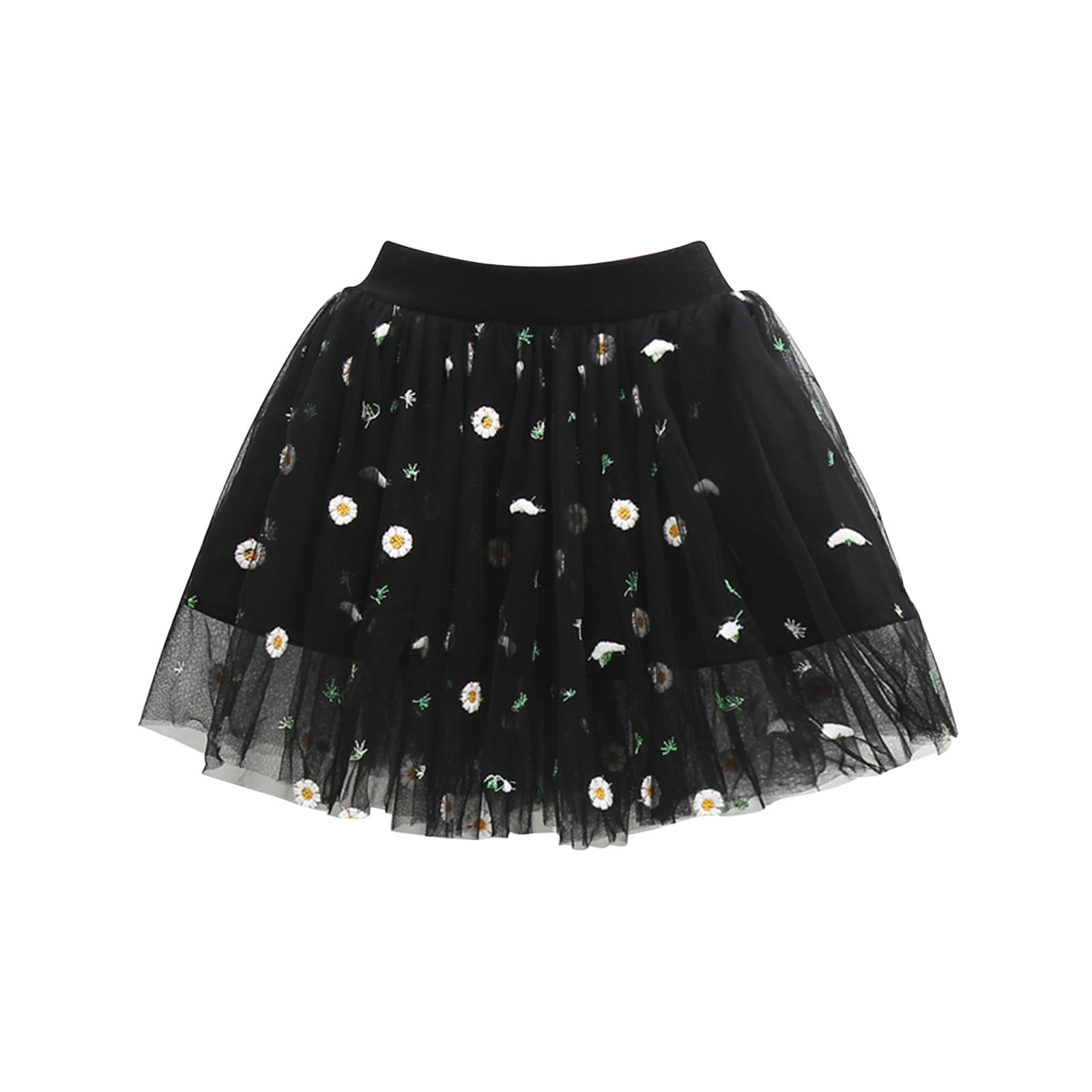 Girls Mini Ruffles High Waist Skirt Girls Mesh Skirt, Girls' Tutus ...