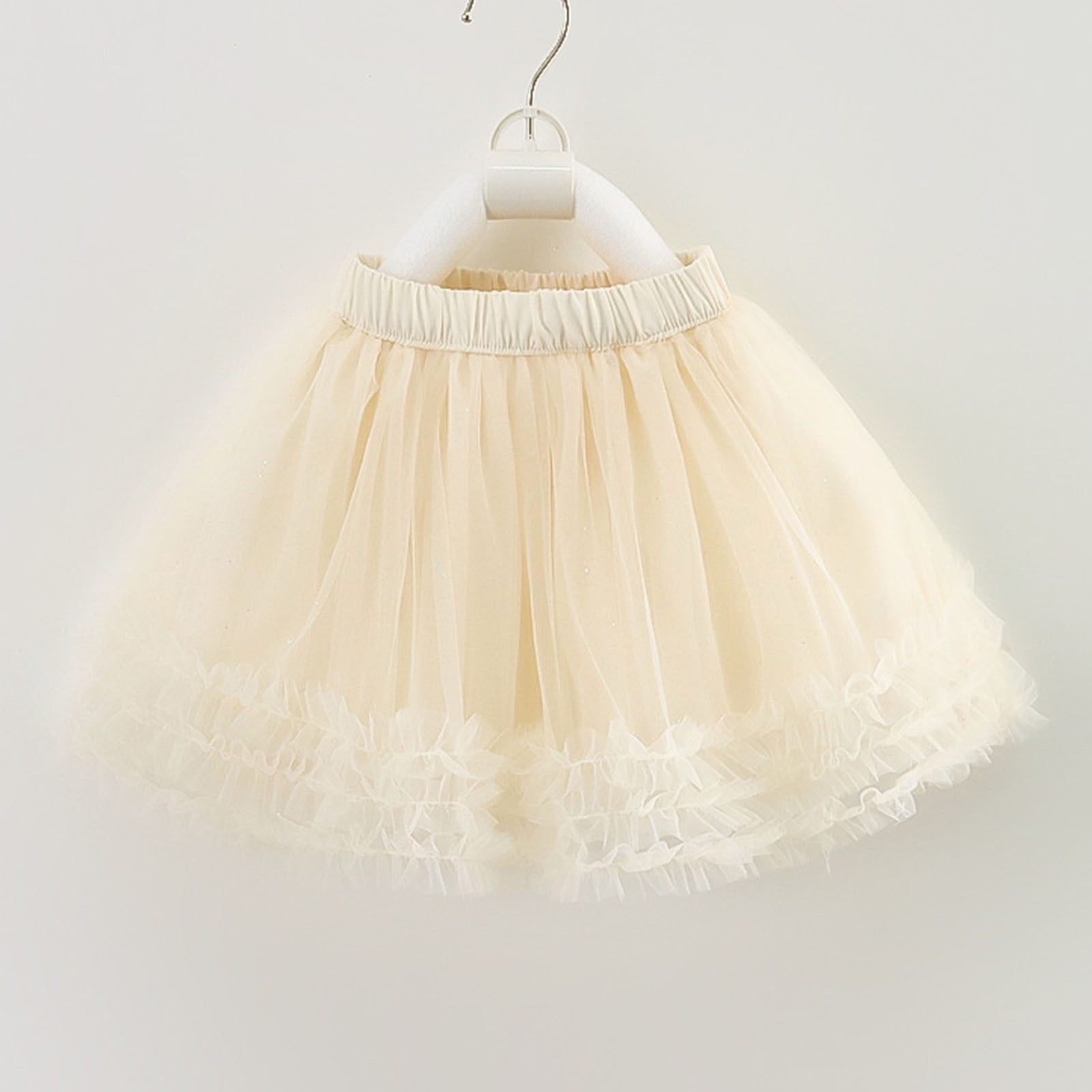 Girls Mini Tutu Skirts Kids Summer Half Mesh Skirt Sparkling Sequins ...